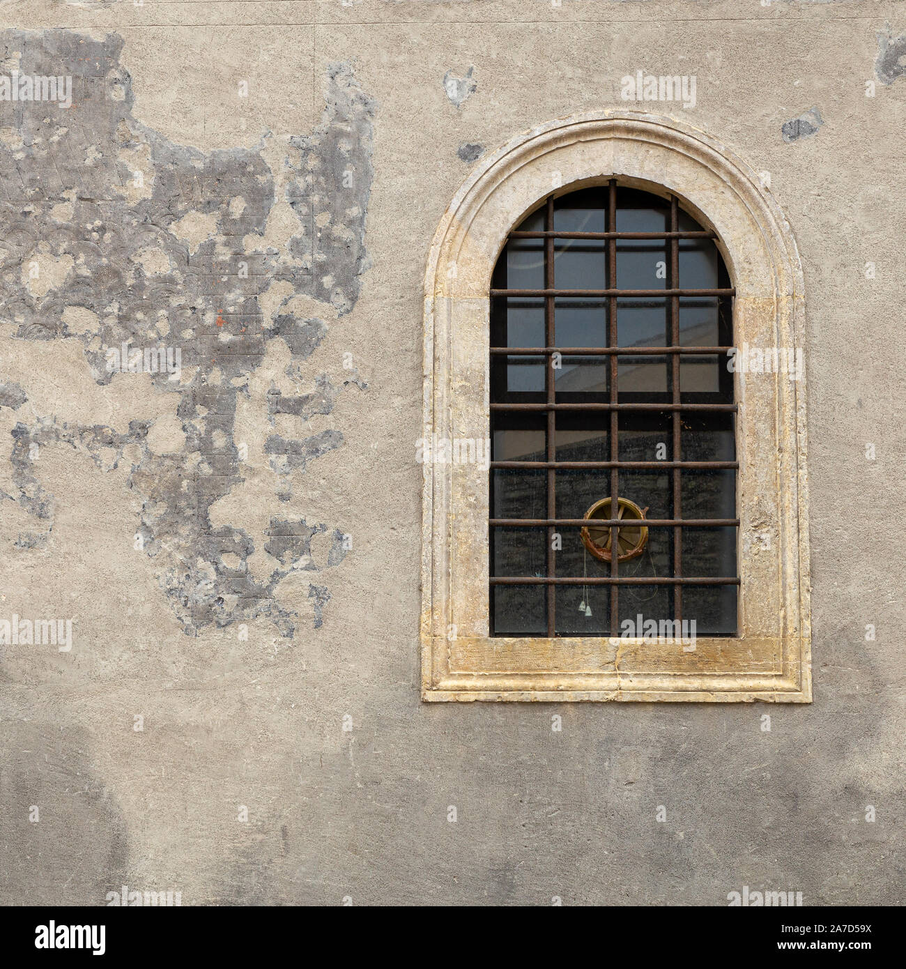 windows in the facades of ancient medieval houses Stock Photo - Alamy