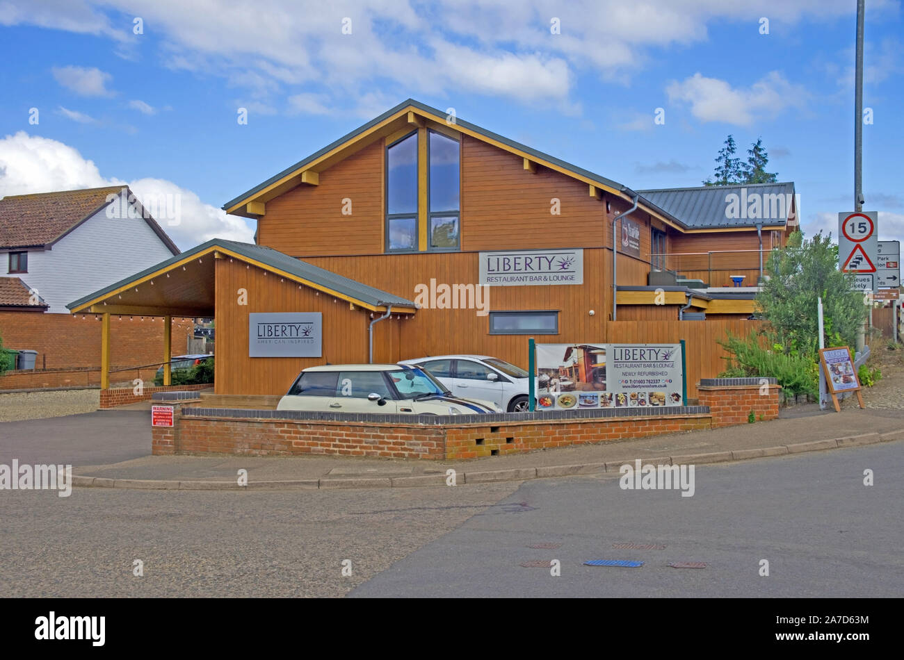 Wroxham Liberty Restaurant Bar by River Bure Norfolk Broads UK Europe ...