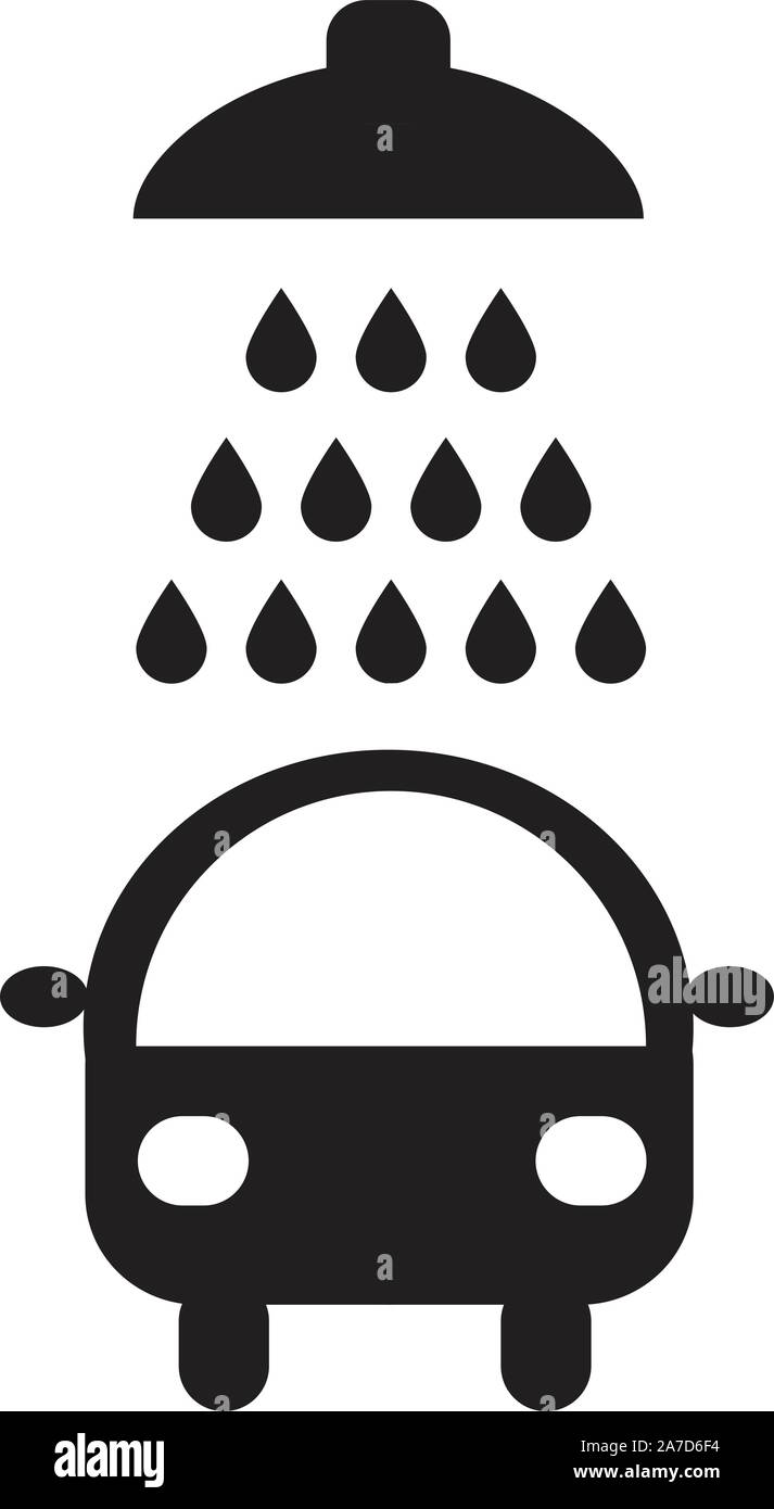 car wash vector icon on white background. flat style. car wash sign for ...