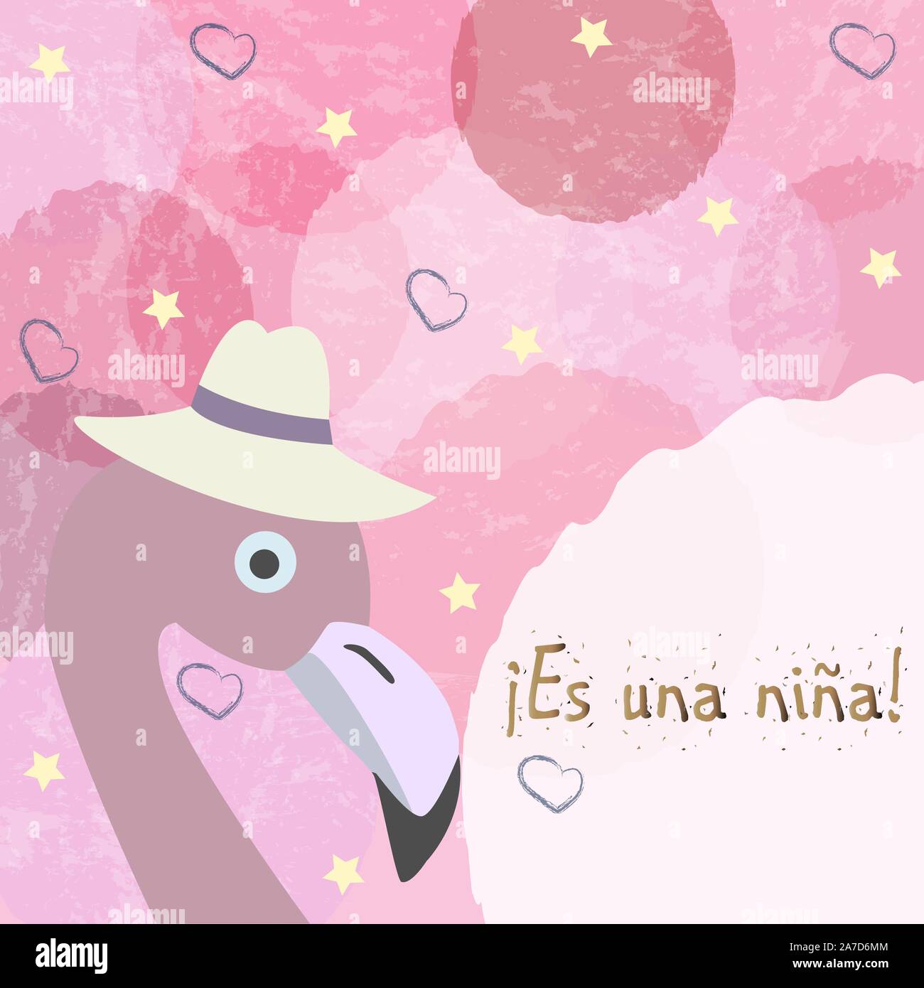 "Es una nina" means "It's a girl" in Spanish Language. Baby Girl Birth ...