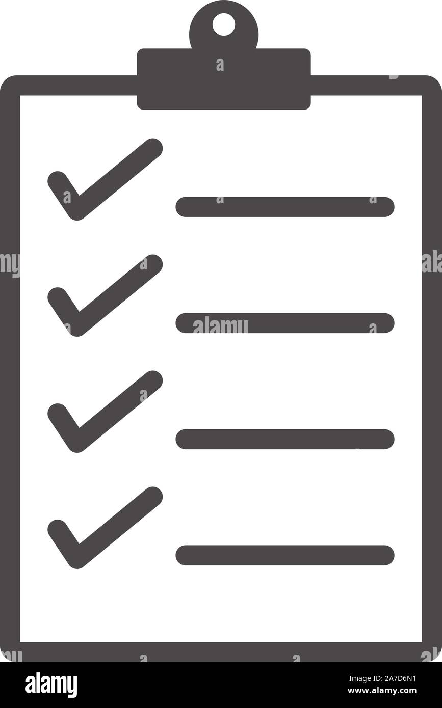 Checklist icon from Business on white background. checklist icon for ...