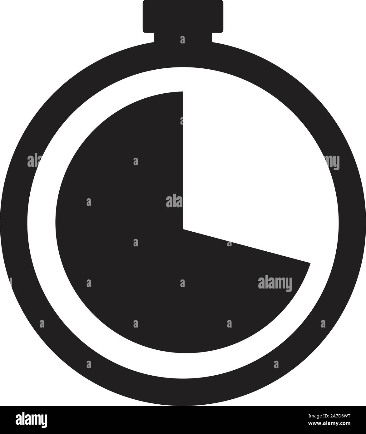 Watch line vector icon on white background. Watch line icon for your ...