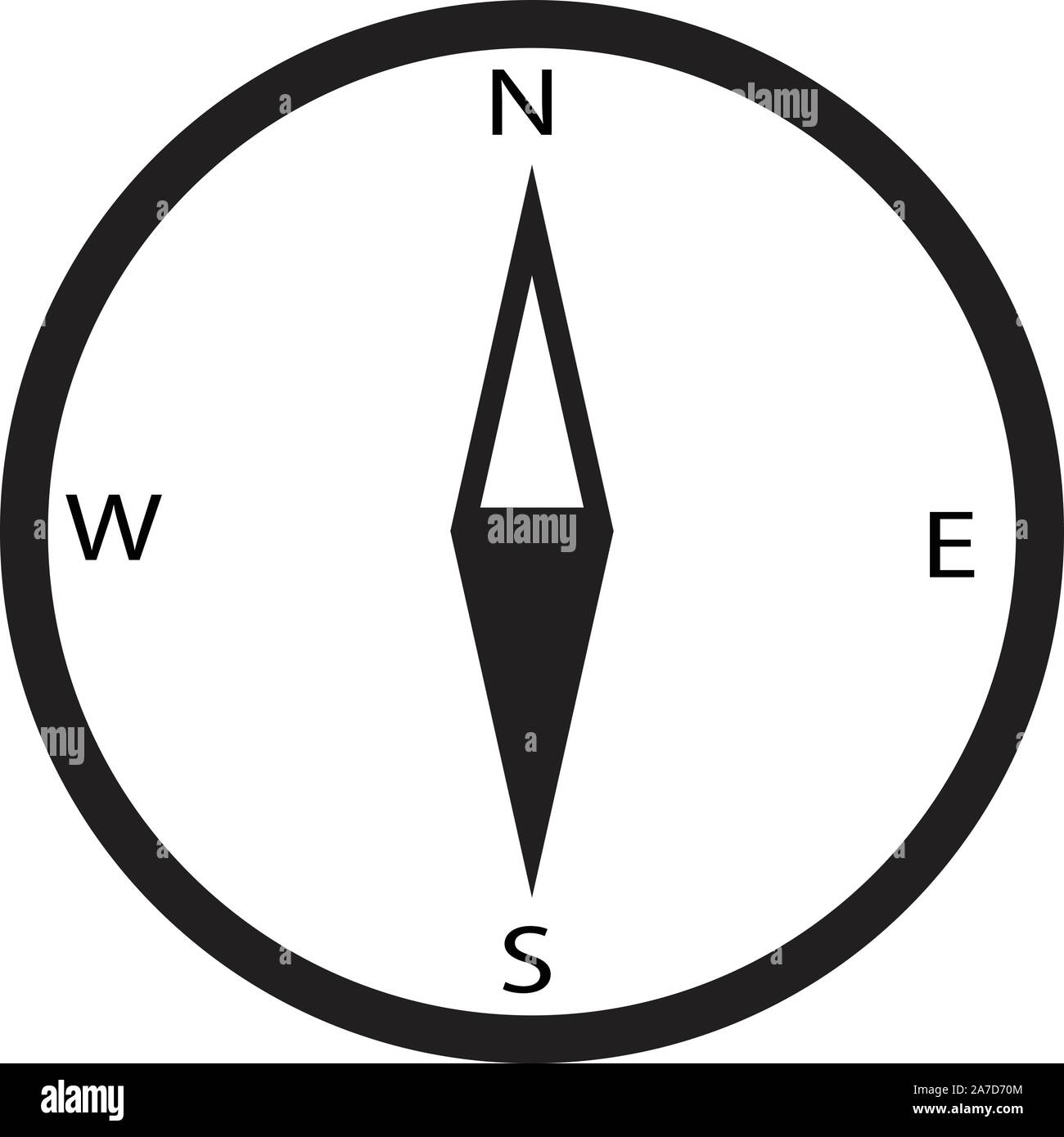 simple icon compass. compass icon on white background. flat style Stock ...