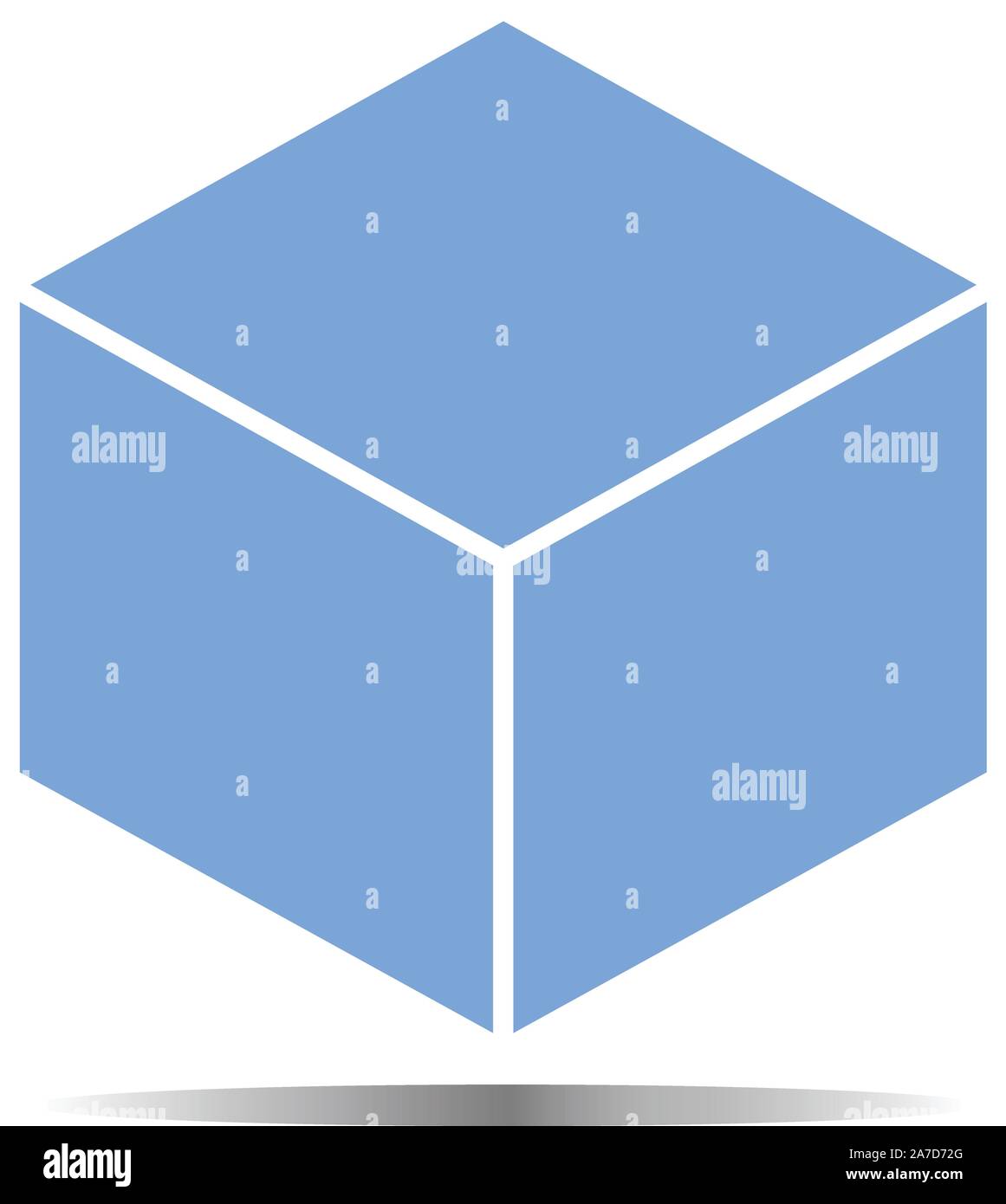 3d cube logo design icon, vector illustration. Flat design style Stock ...