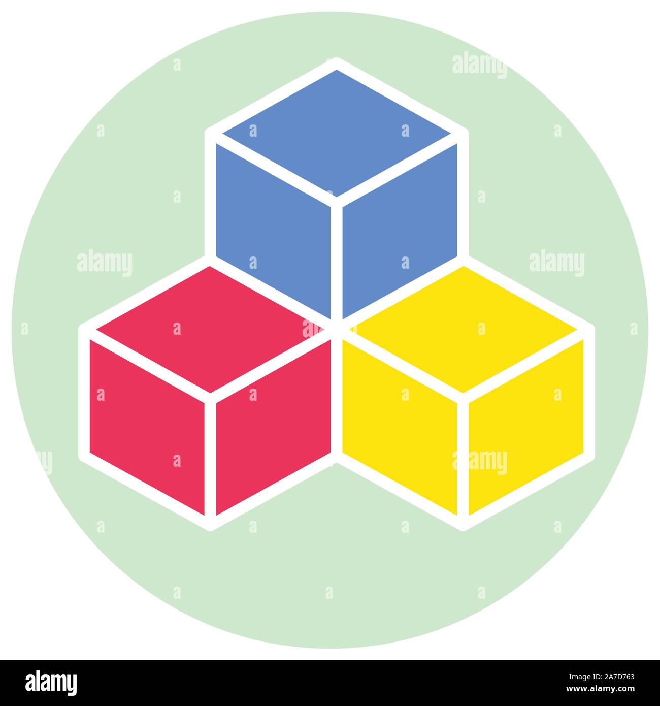 Green cubicle Stock Vector Images - Alamy