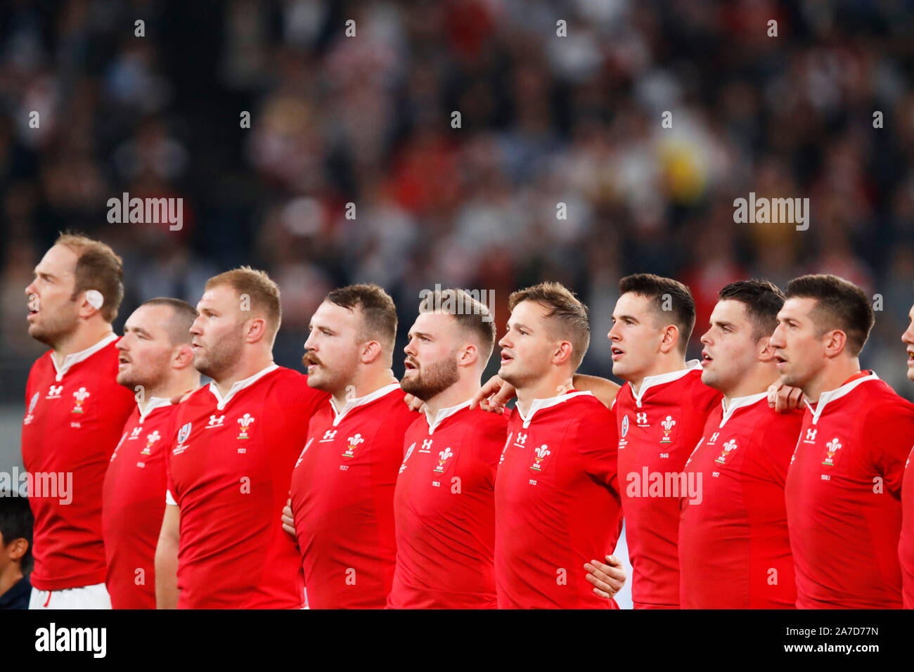 Tokyo, Japan. 1st Nov, 2019. Wales team group (WAL) Rugby : 2019 Rugby ...
