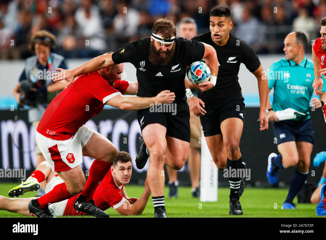 Tokyo, Japan. 1st Nov, 2019. Liam Coltman (NZL) Rugby : 2019 Rugby ...