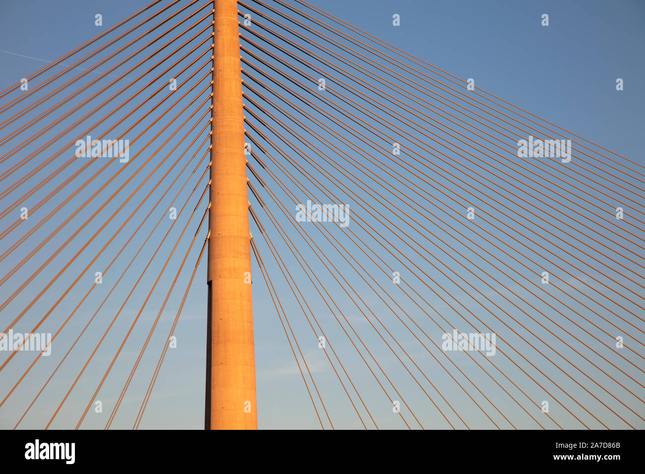 Ada Bridge in Belgrade. Belgrade, Belgrade, Serbia Stock Photo - Alamy