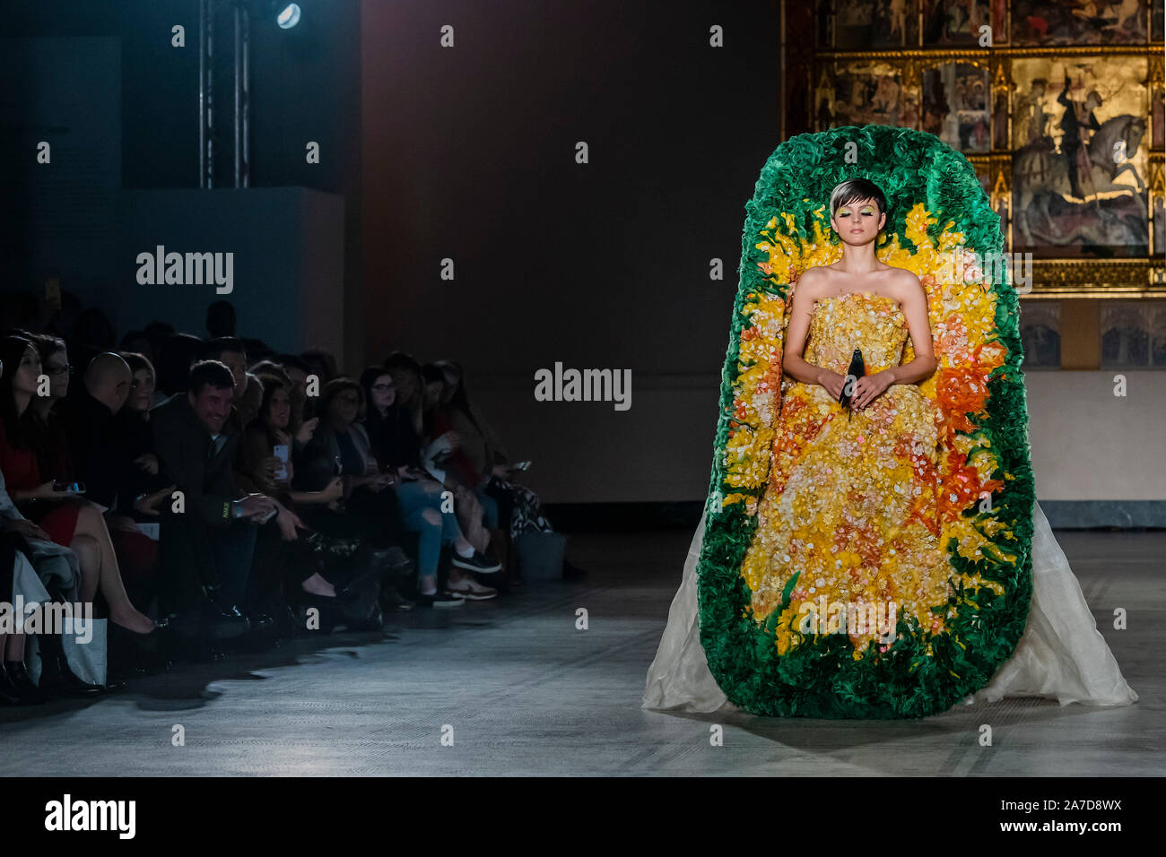 V&A, London, UK. 1st November 2019. Guo Pei’s first ever runway show in ...