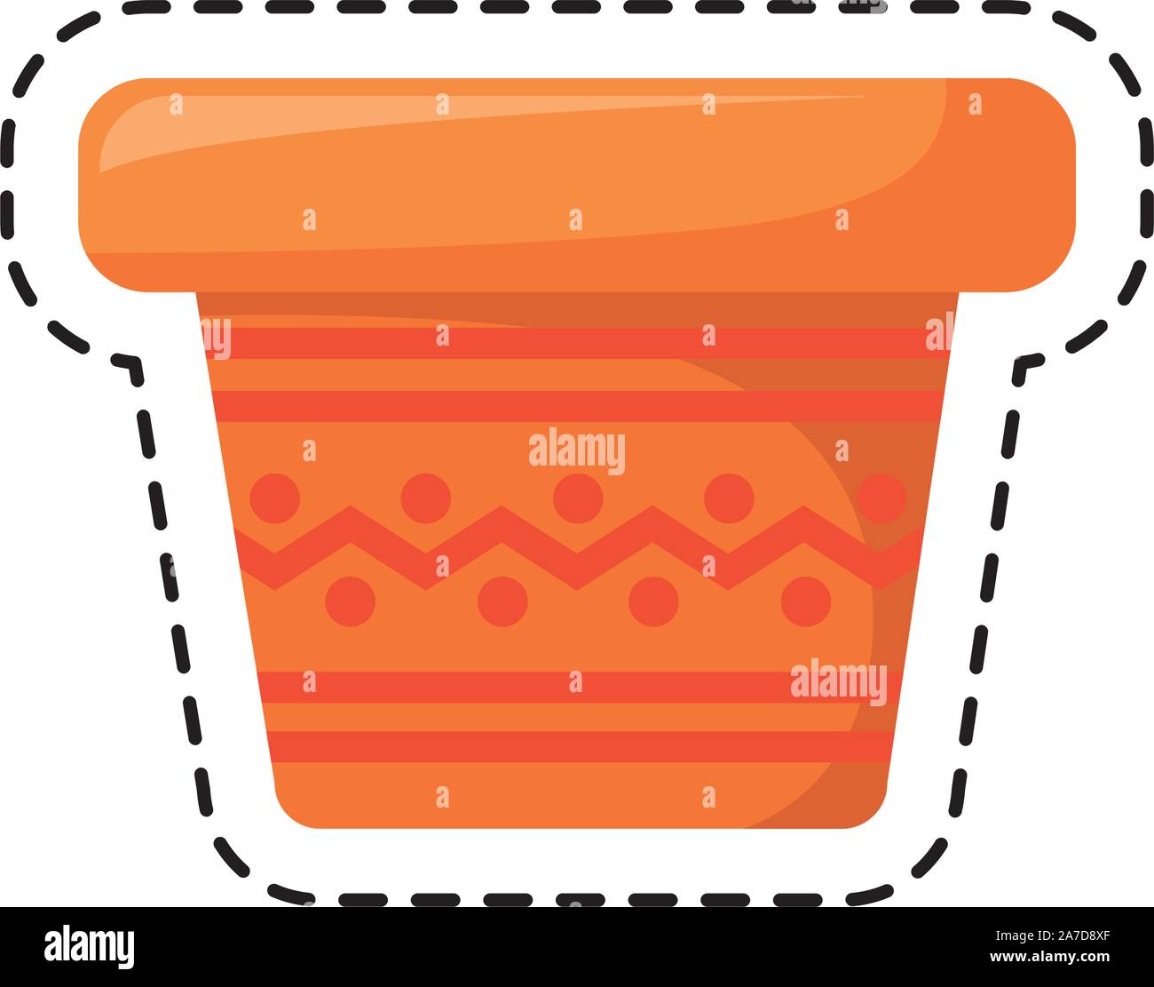 Gardening container planter Stock Vector Images - Alamy