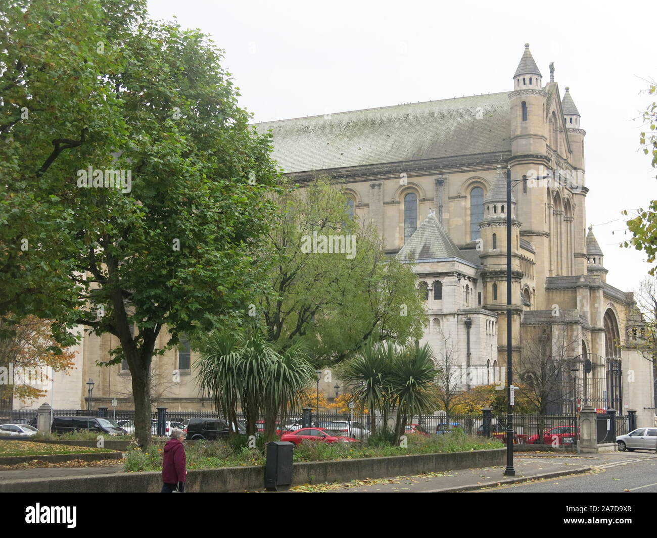 Exterior view of Belfast Cathedral, the Cathedral Church of St Anne ...