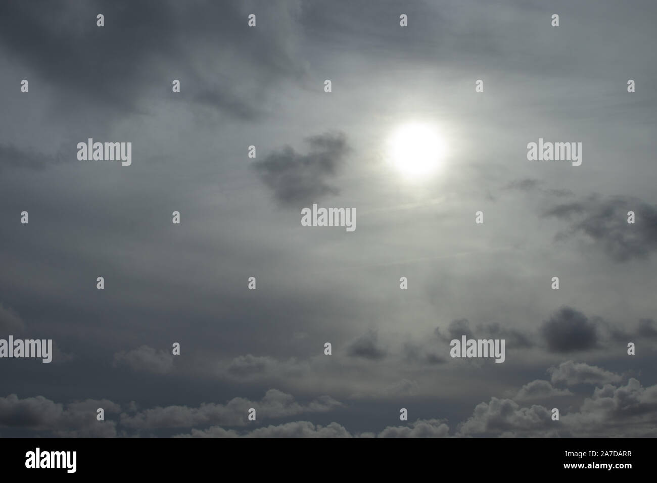 sun with clouds. dramatic sky as background Stock Photo - Alamy