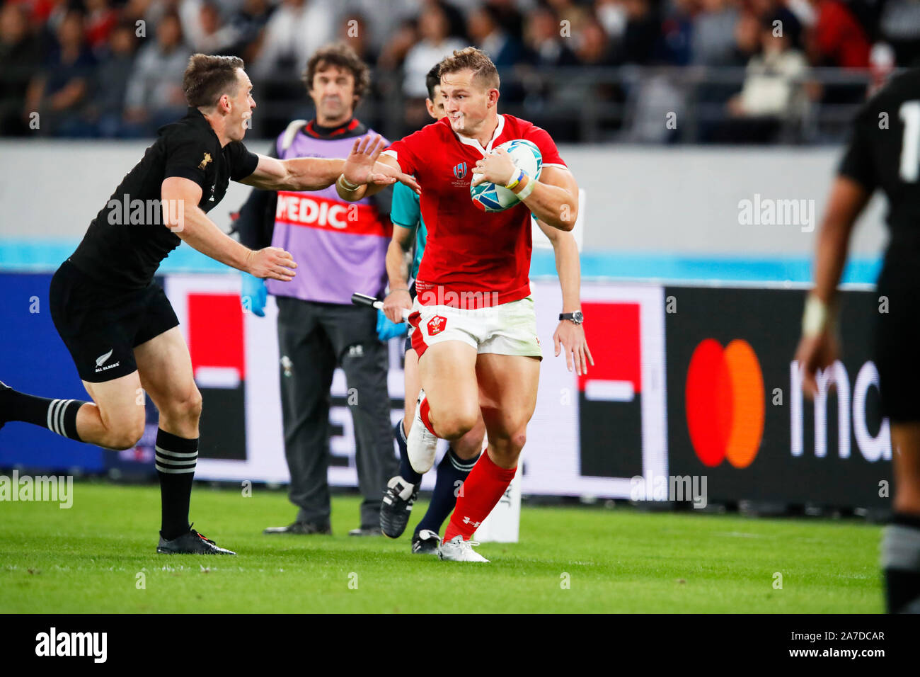 Tokyo, Japan. 1st Nov, 2019. Hallam Amos (WAL) Rugby : 2019 Rugby World ...