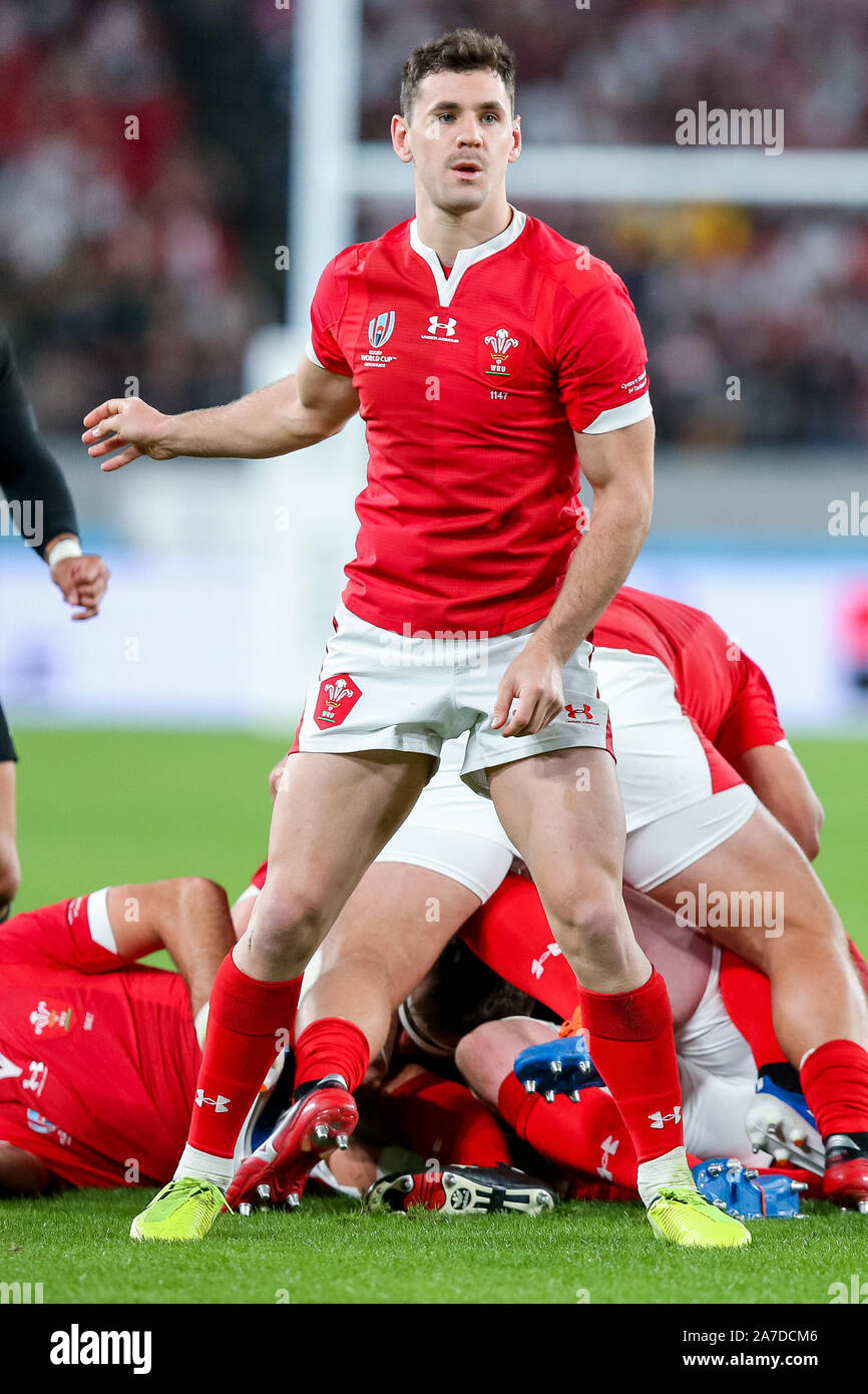Tomos Williams of Wales during the 2019 Rugby World Cup Bronze medal ...