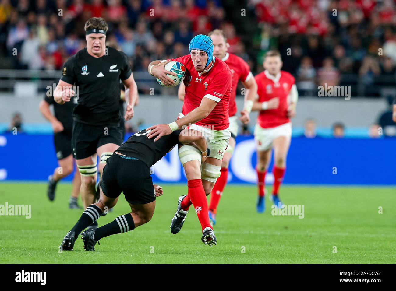 Justin Tipuric of Wales during the 2019 Rugby World Cup Bronze medal ...