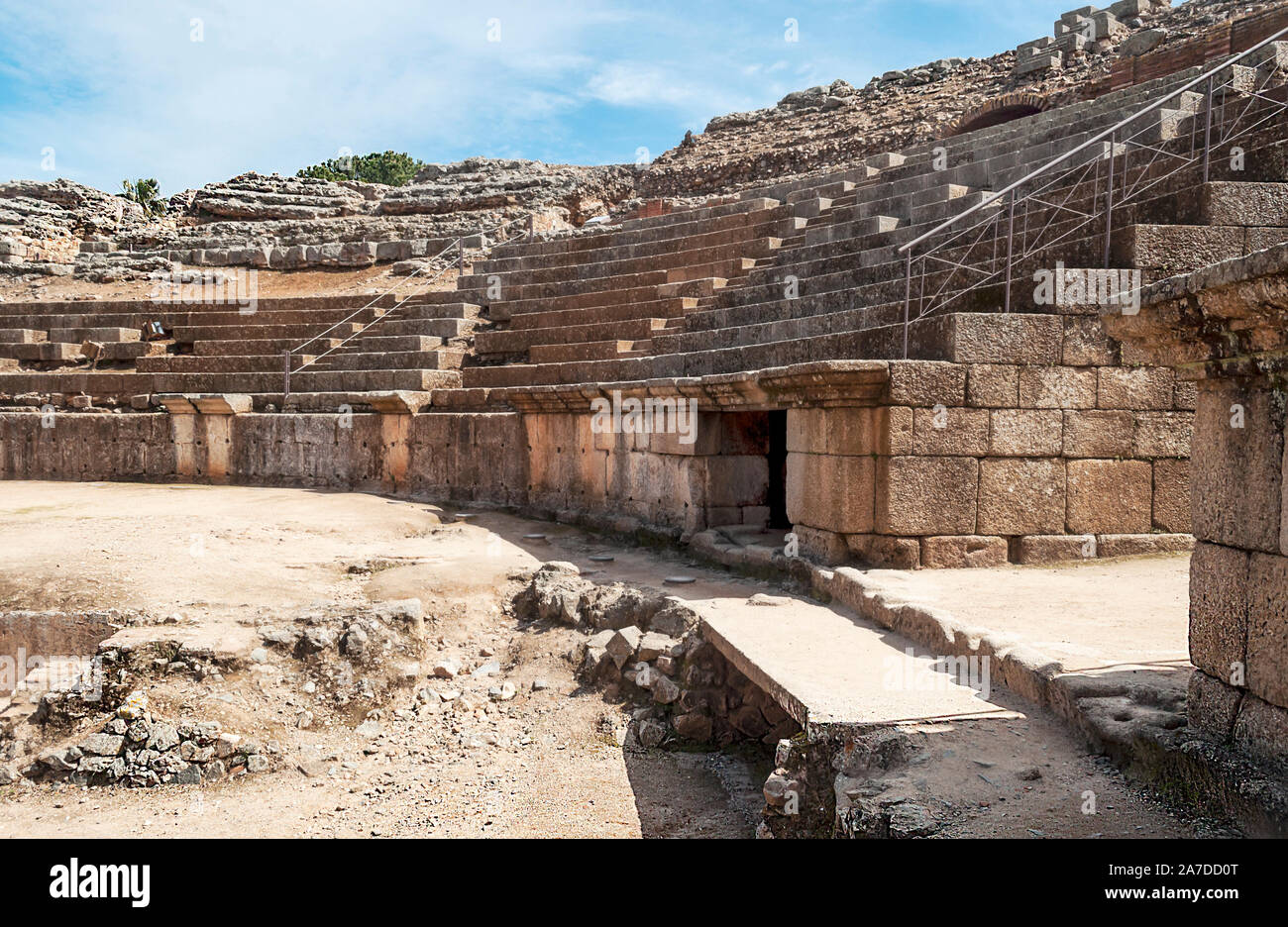 Roman ruins in the Spanish city of Merida Stock Photo - Alamy