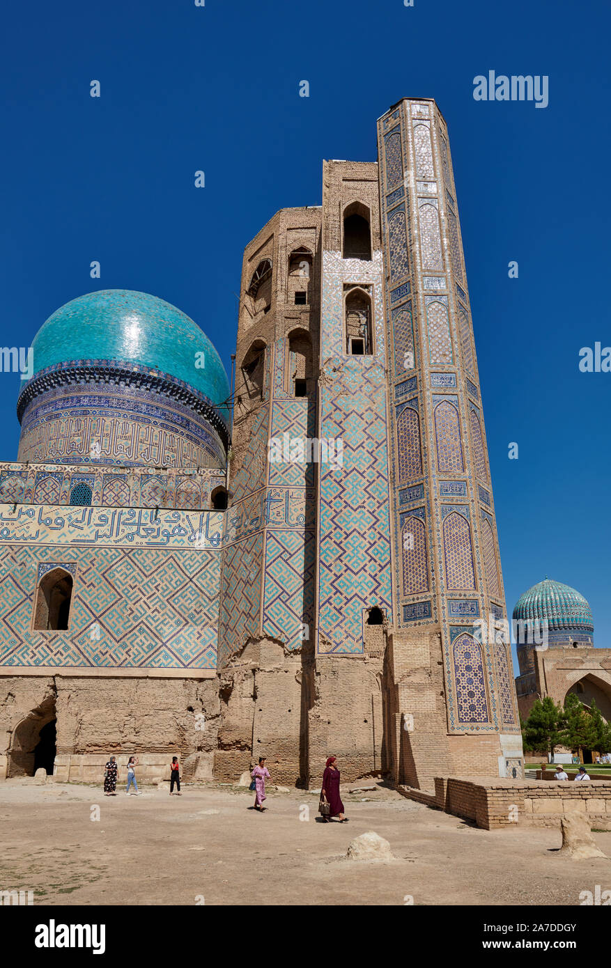 Bibi-Khanym Mosque or Bibi Khanum Mosque, Samarkand, Uzbekistan ...