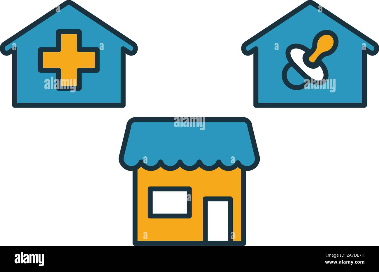 Infrastructure icon. Simple element from real estate icons collection ...