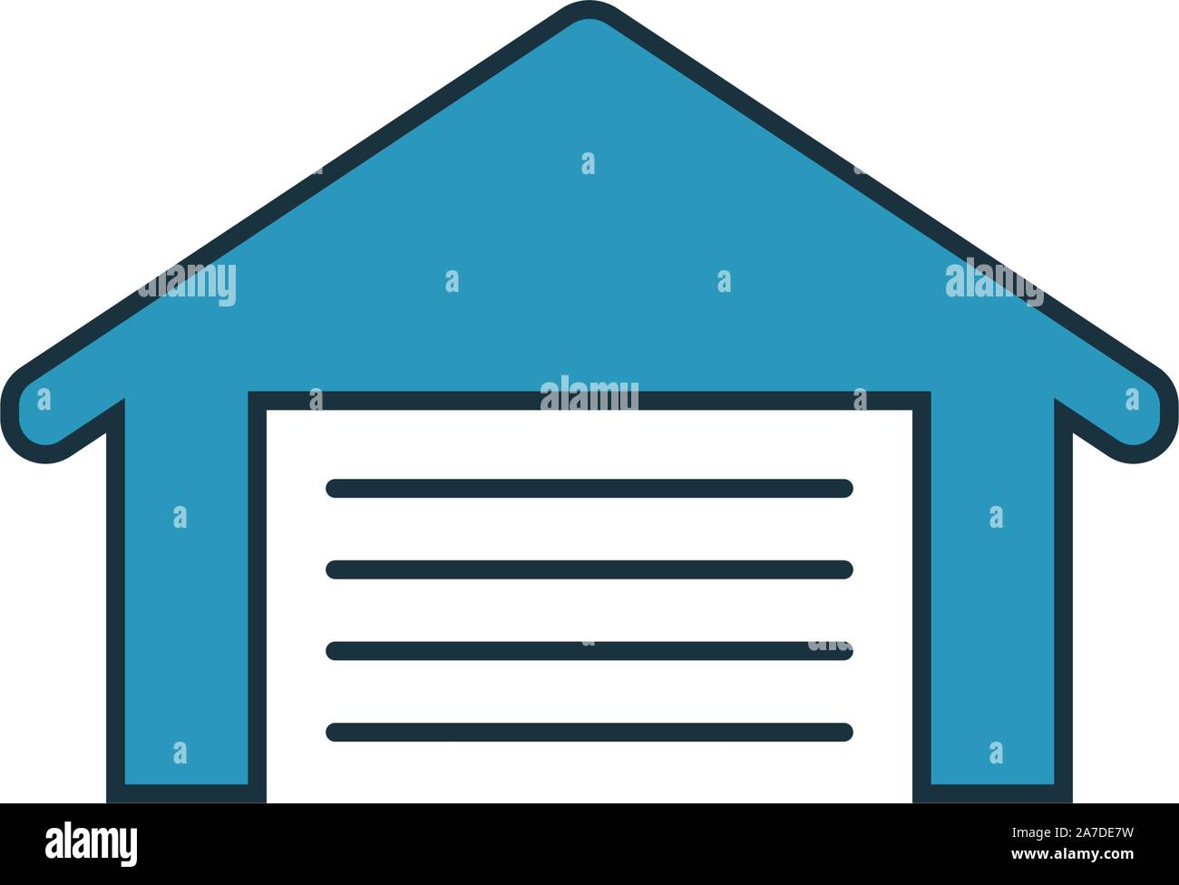 Garage icon. Simple element from real estate icons collection. Creative ...