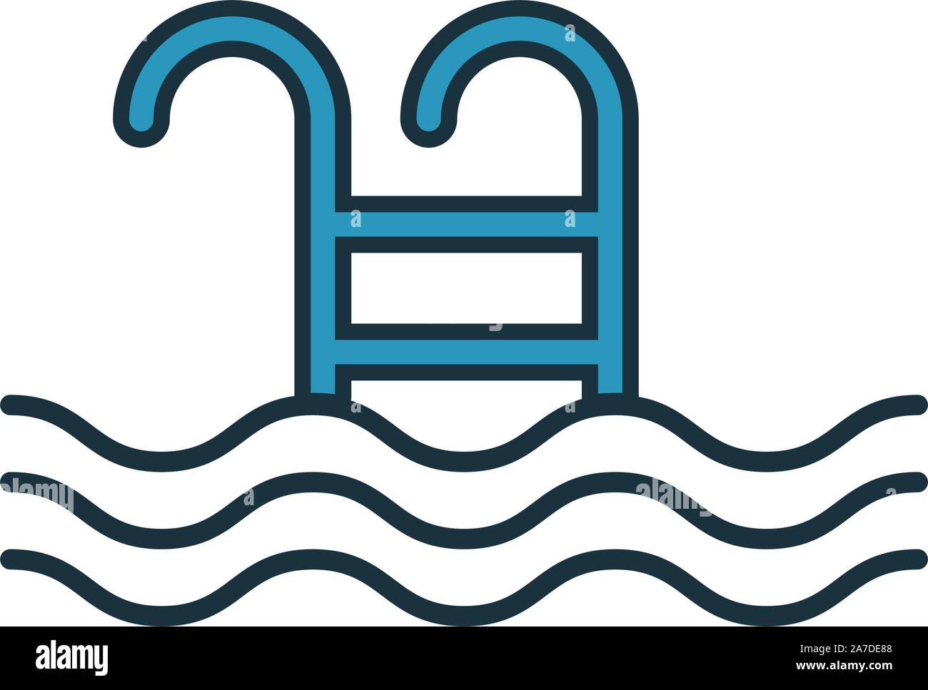 Pool icon. Simple element from real estate icons collection. Creative ...