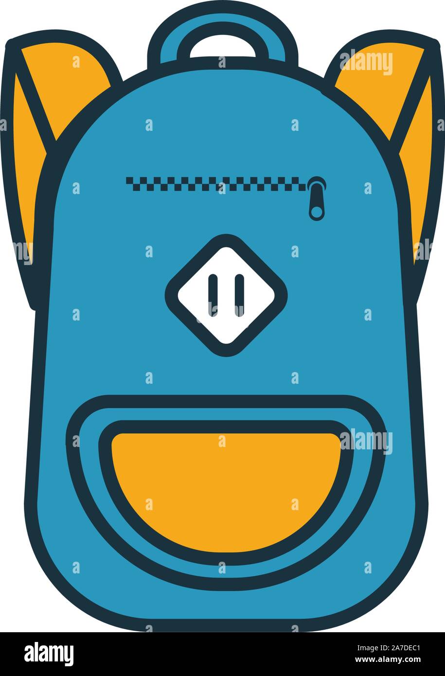 Backpack icon. Simple element from school icons collection. Creative ...