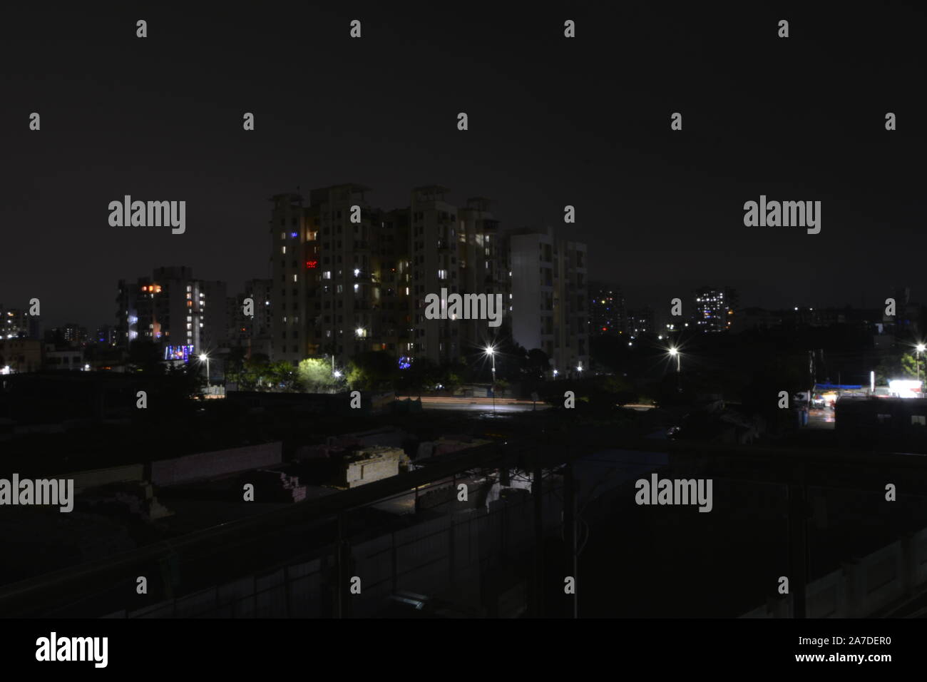Pune city night view Stock Photo - Alamy