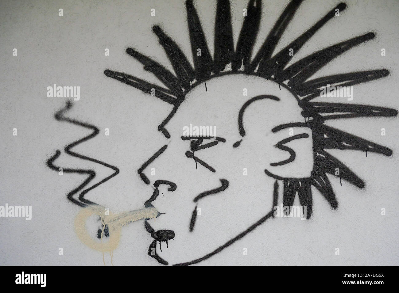 Punk graffiti hi-res stock photography and images - Alamy