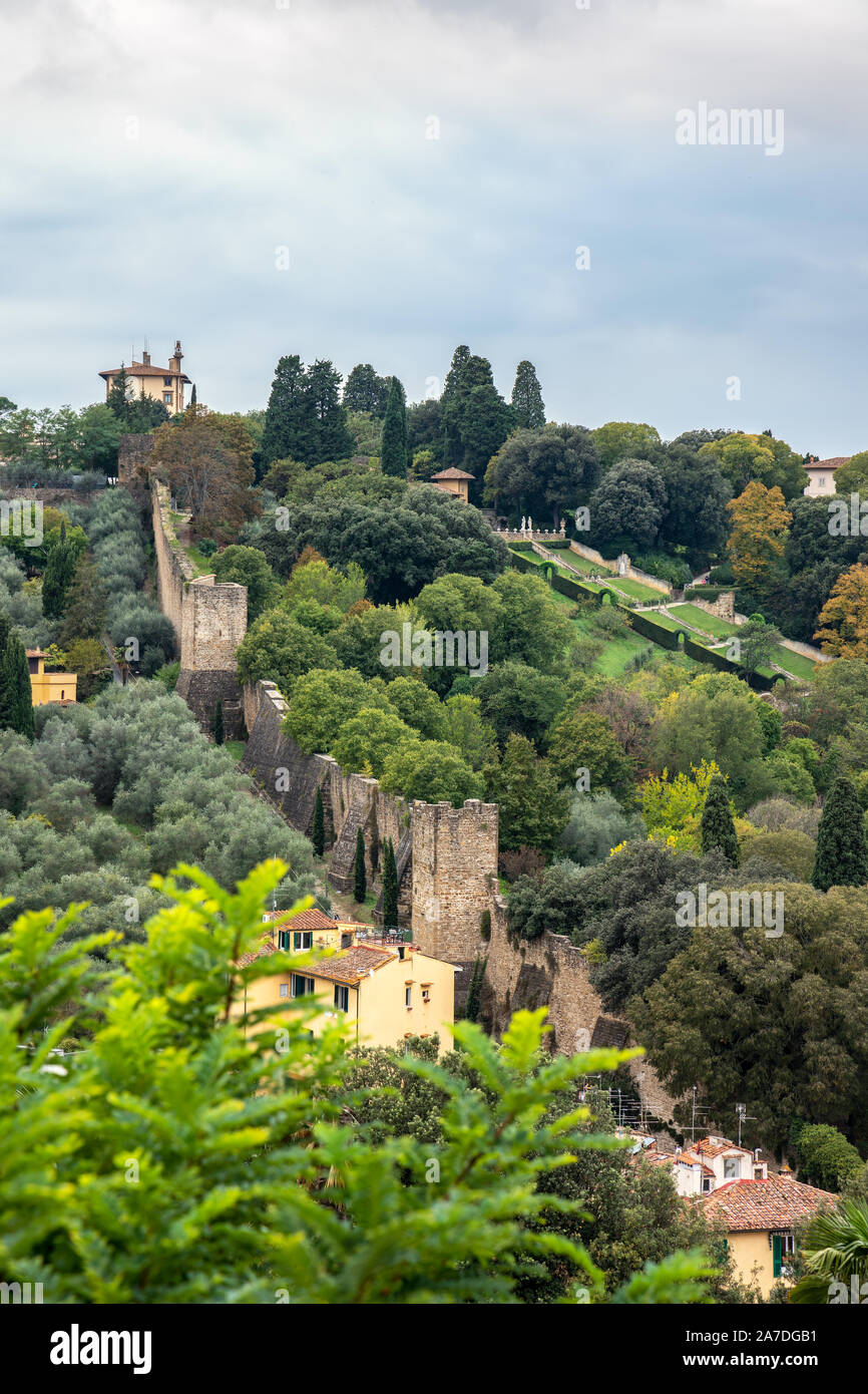 FLORENCE, TUSCANY/ITALY - OCTOBER 20 : View overlooking the old city ...
