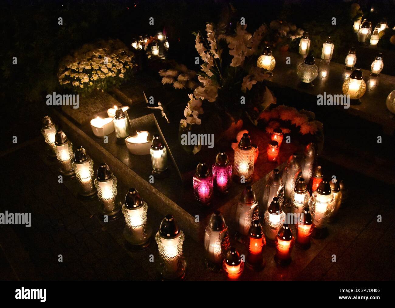 Lubin, Poland. 1st Nov, 2019. All Saints in Poland. On this day Poles ...