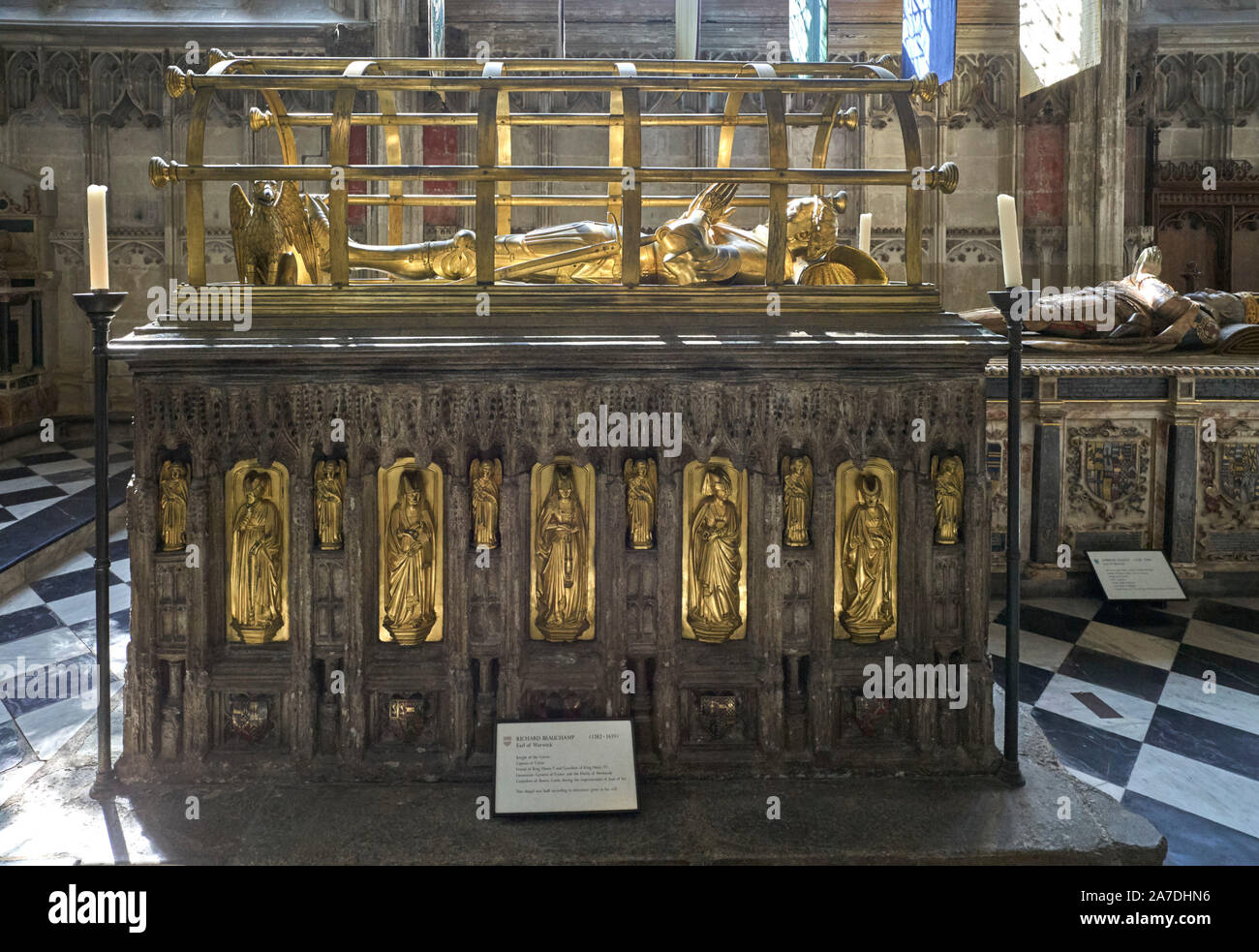 The bronze and gilded tomb of Richard Beauchamp Earl of Warwick in St ... The bronze and gilded tomb of Richard Beauchamp Earl of Warwick in St ...