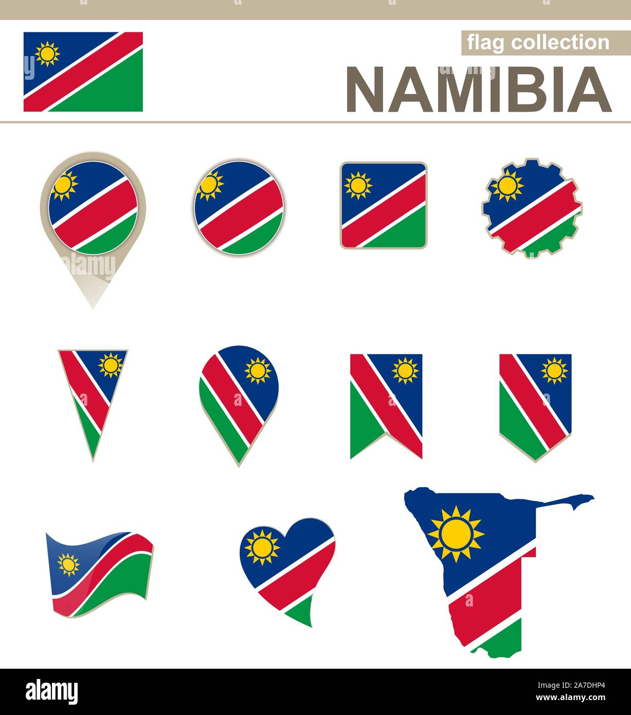 National emblem of namibia Stock Vector Images - Alamy