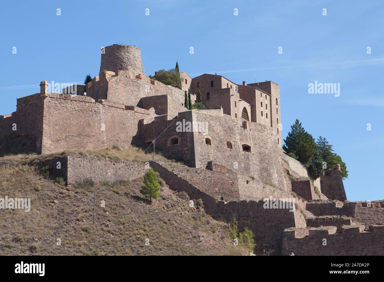 Castillo de Cardona in town Cardona, Catalonia, Spain Stock Photo - Alamy