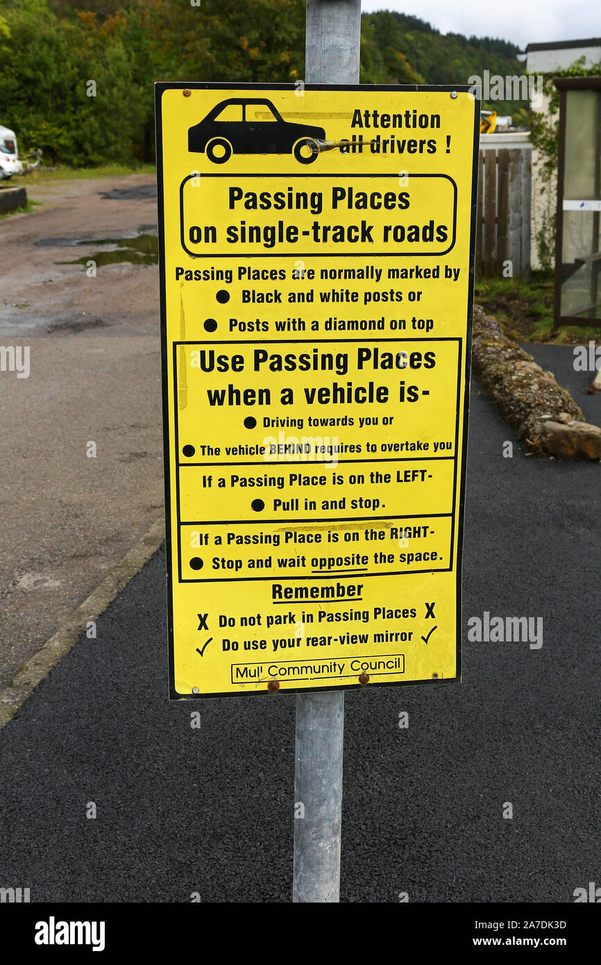 Passing places on single track roads hi-res stock photography and ...