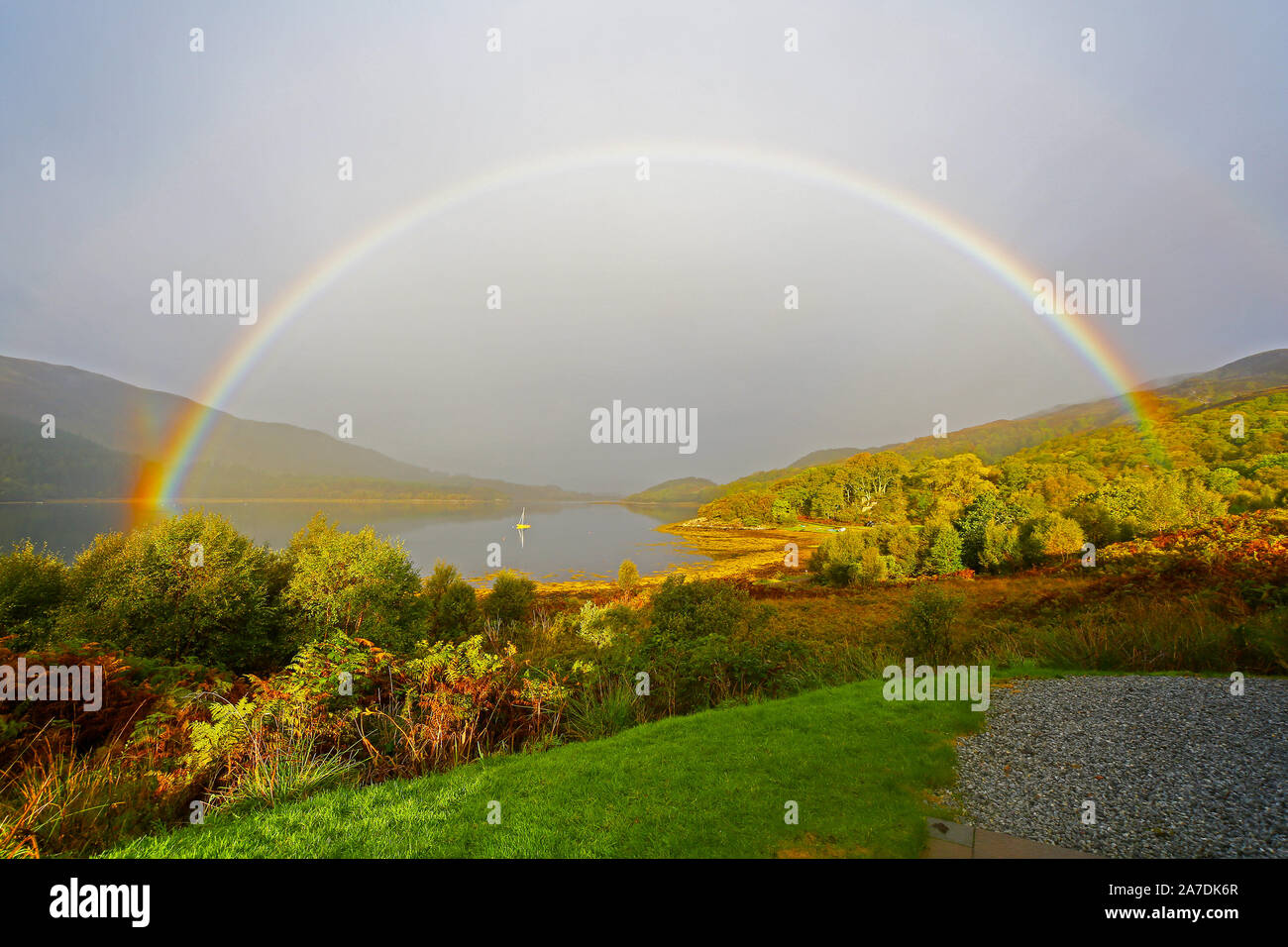 Scottish highlands rainbow hi-res stock photography and images - Alamy