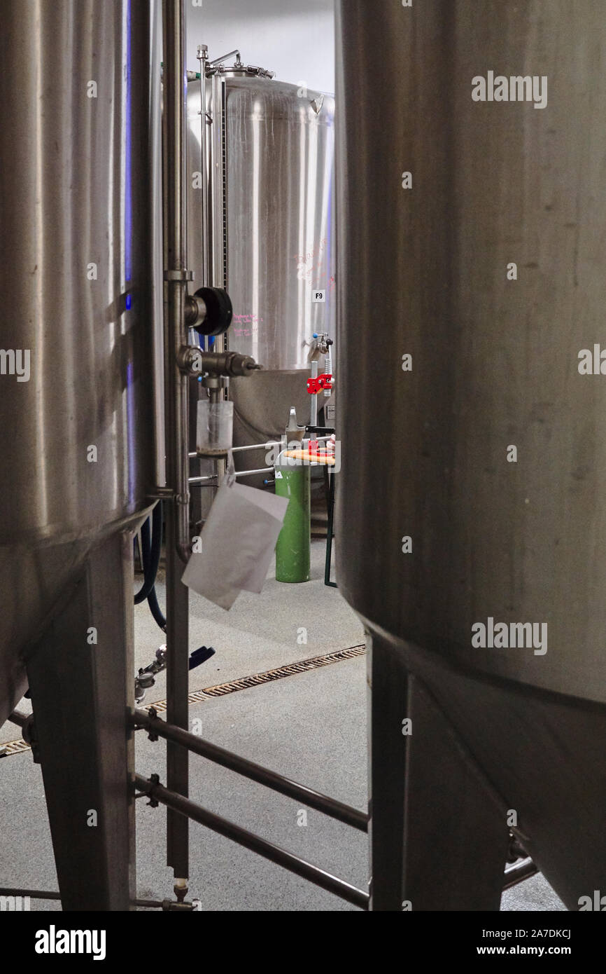 Ægisgarður, craft beer factory in Reykjavik, Icleand, views over the ...