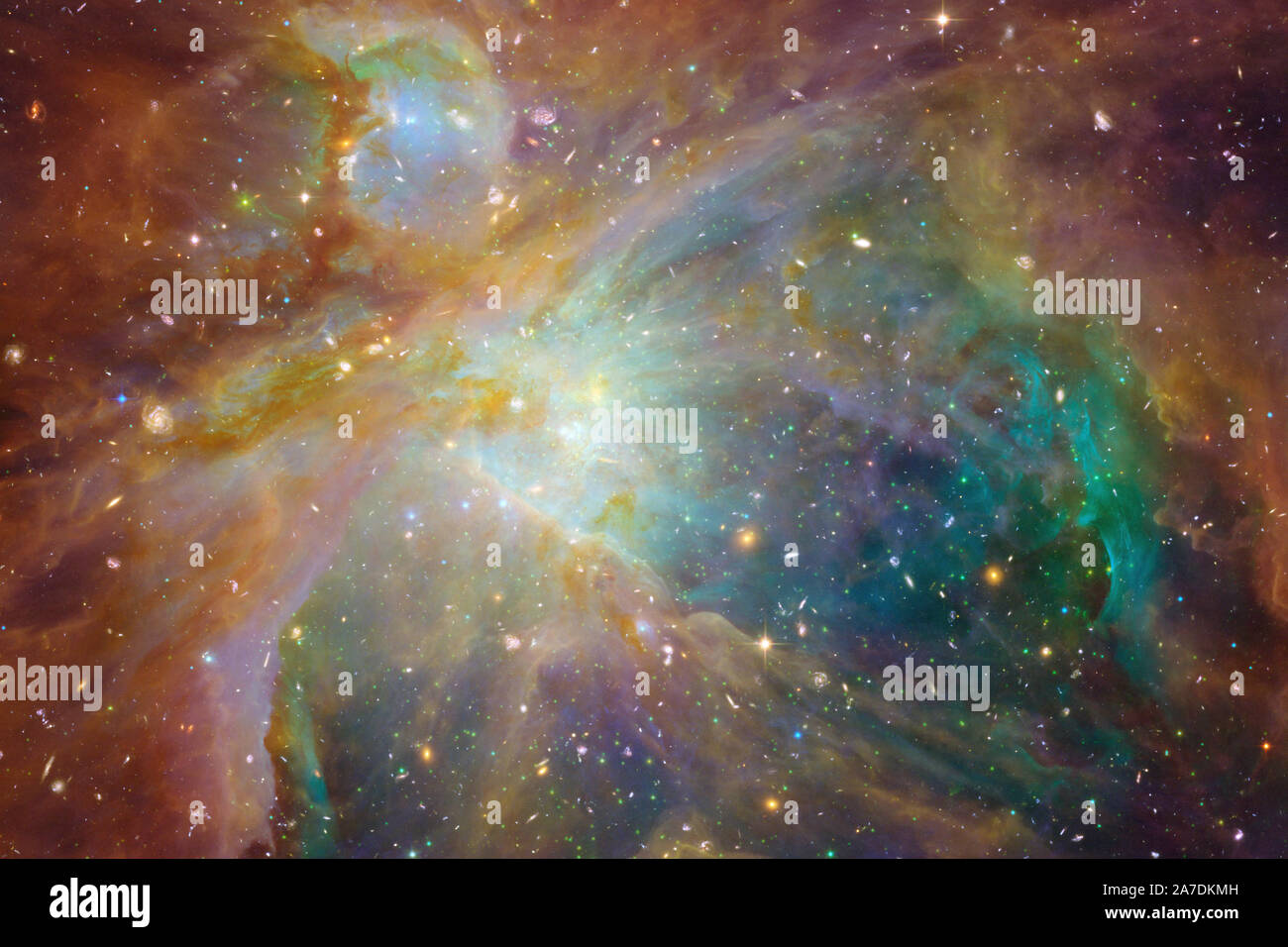 Universe filled with stars, nebula and galaxy. Elements of this image ...