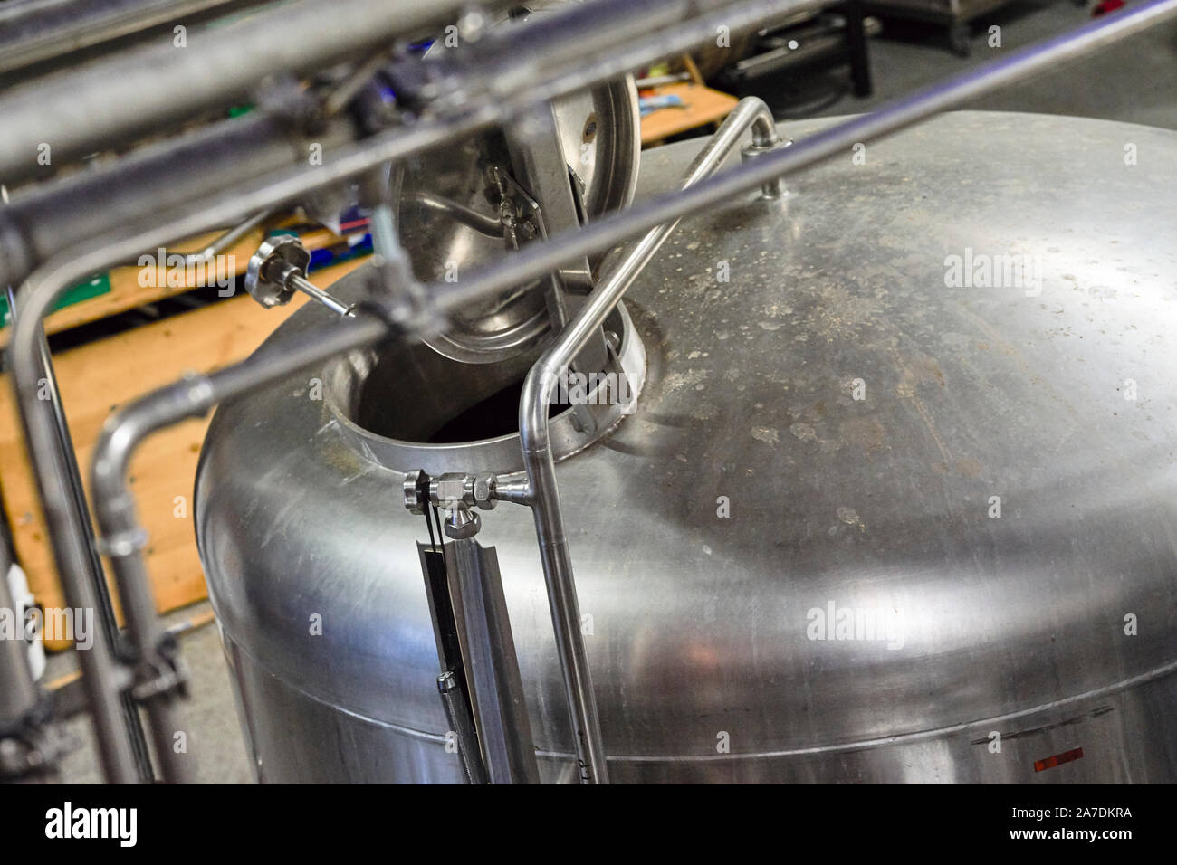 Ægisgarður, craft beer factory in Reykjavik, Icleand, views over the ...