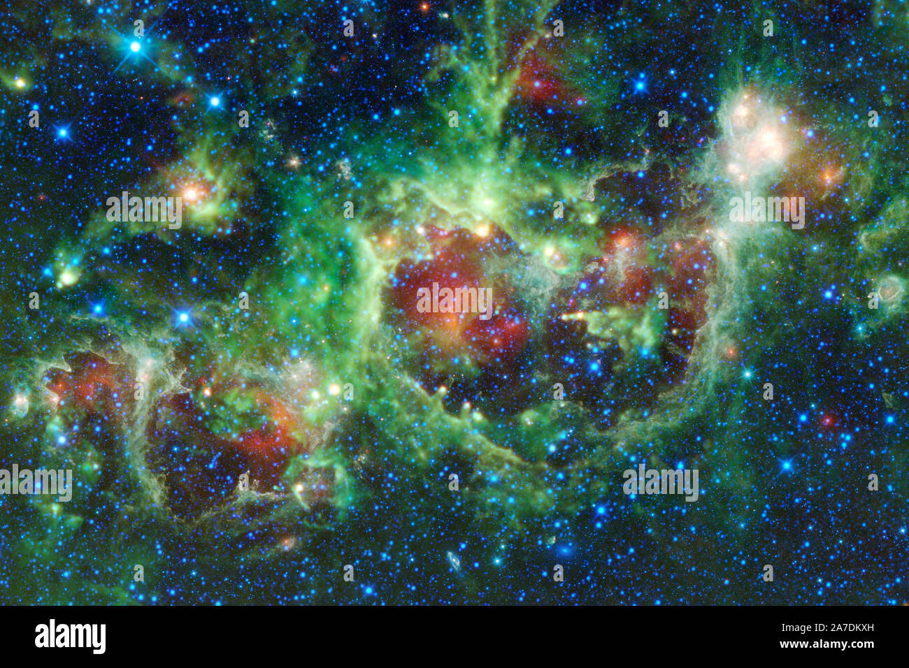 Nebula in outer space. Gas and dust clouds. Elements of this image ...