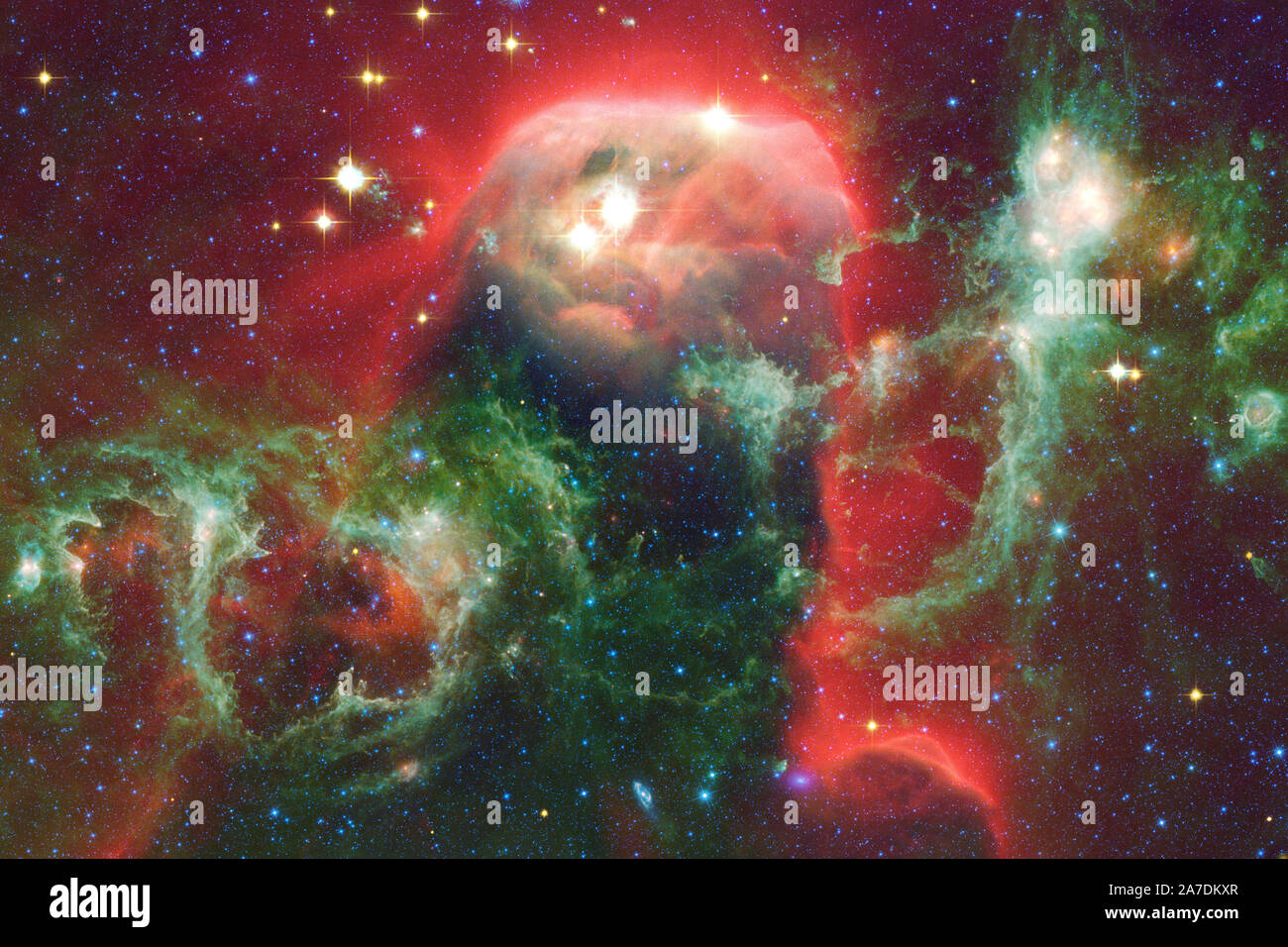 Nebula in outer space. Gas and dust clouds. Elements of this image ...