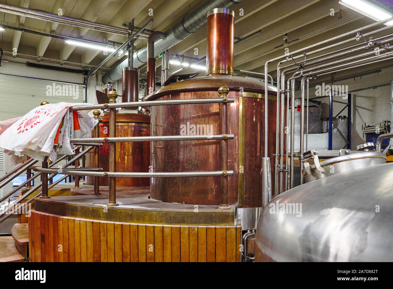 Ægisgarður, craft beer factory in Reykjavik, Icleand, views over the ...