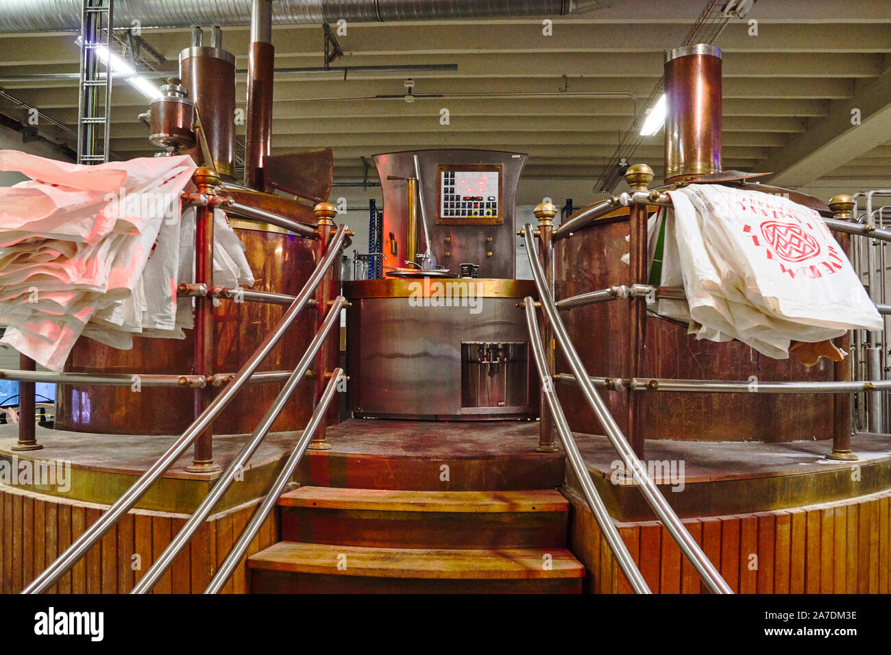 Ægisgarður, craft beer factory in Reykjavik, Icleand, views over the ...