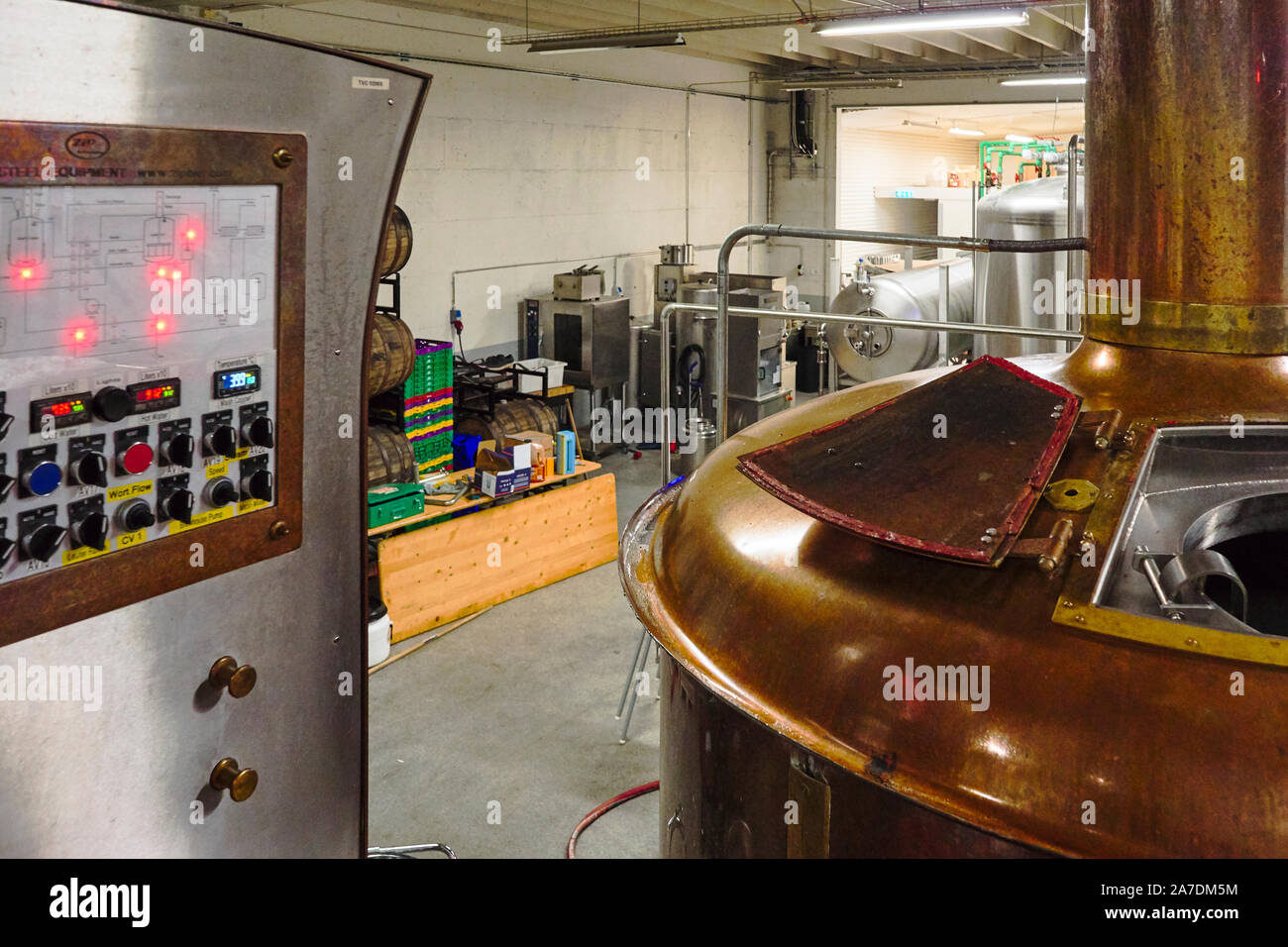 Ægisgarður, craft beer factory in Reykjavik, Icleand, views over the ...