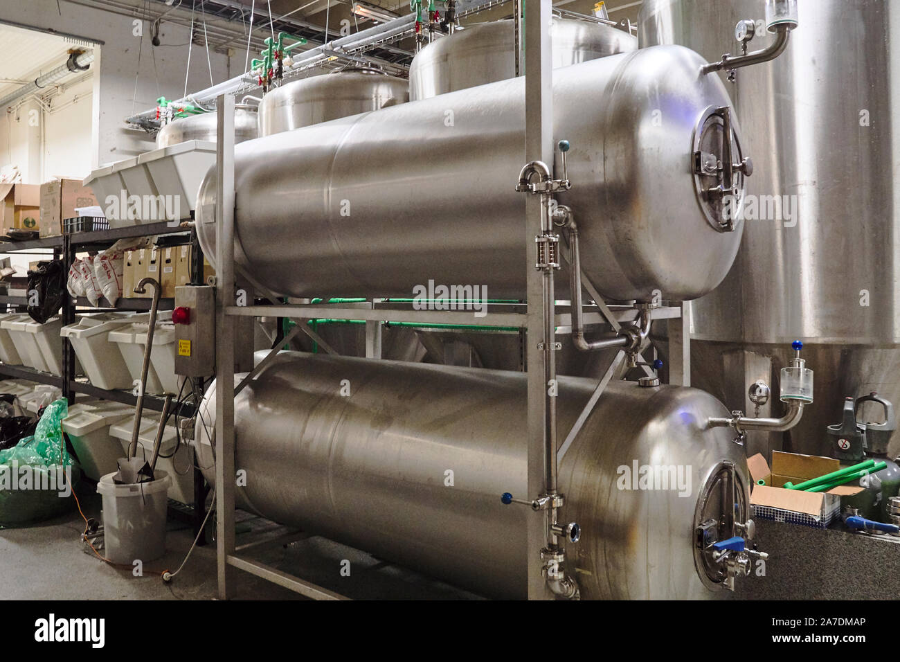Ægisgarður, craft beer factory in Reykjavik, Icleand, views over the ...