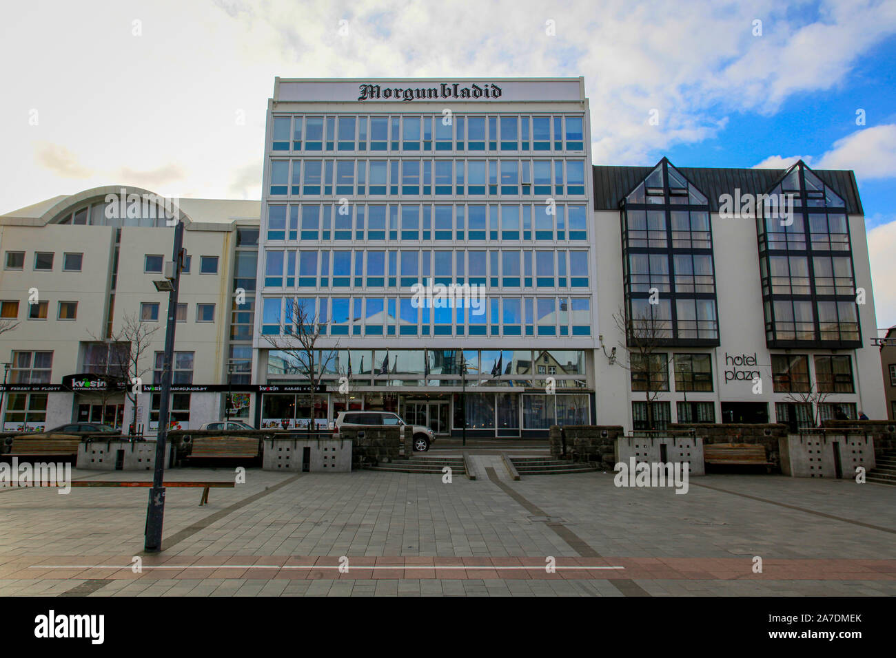 THe headquarters of the Icelandic newspaper Morgunbladid in downtown ...