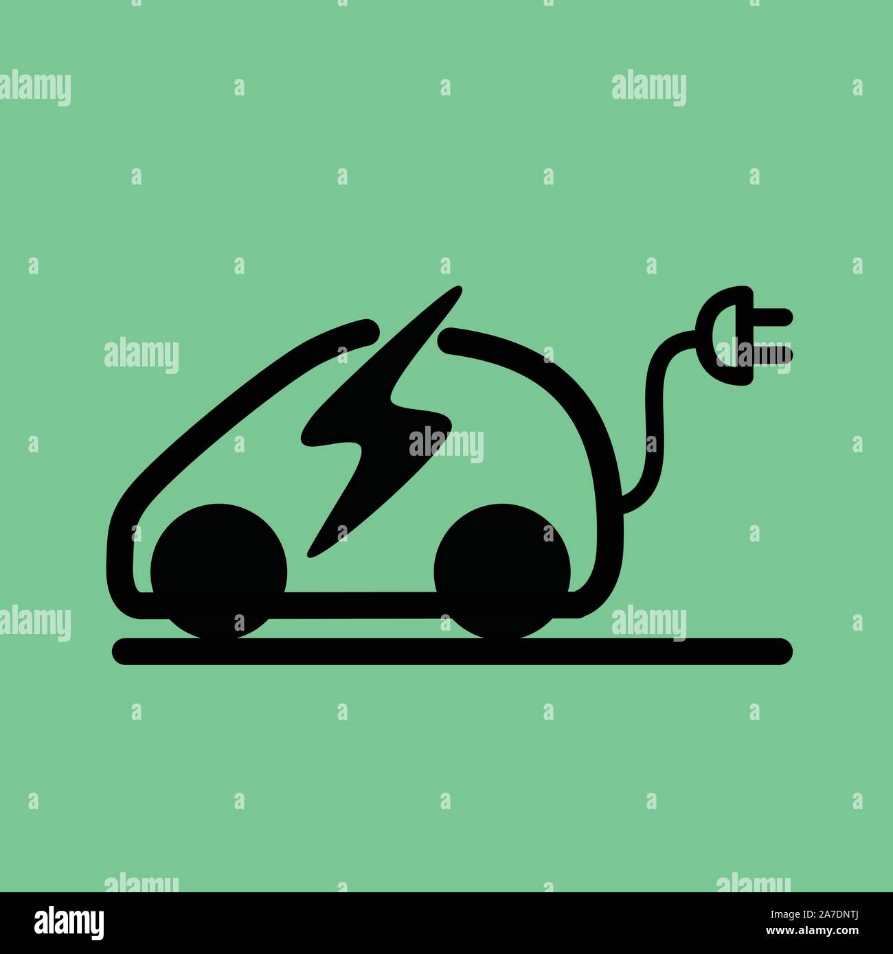 Electric vehicle ev chargers Stock Vector Images - Alamy