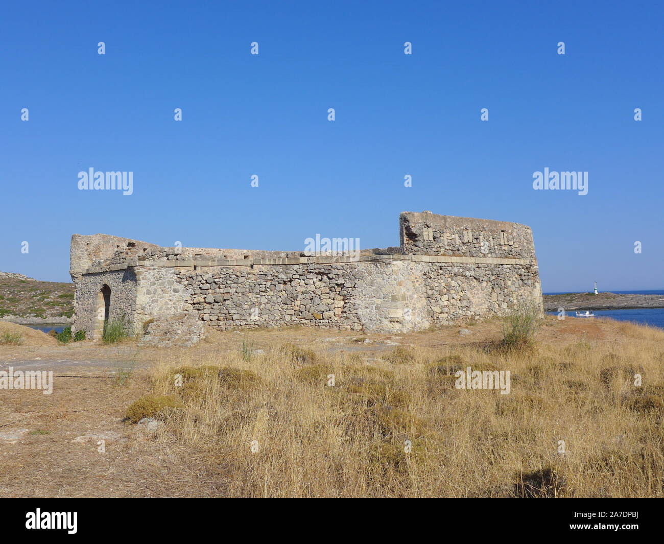 Venetian fort, Kithira, Greece Stock Photo - Alamy