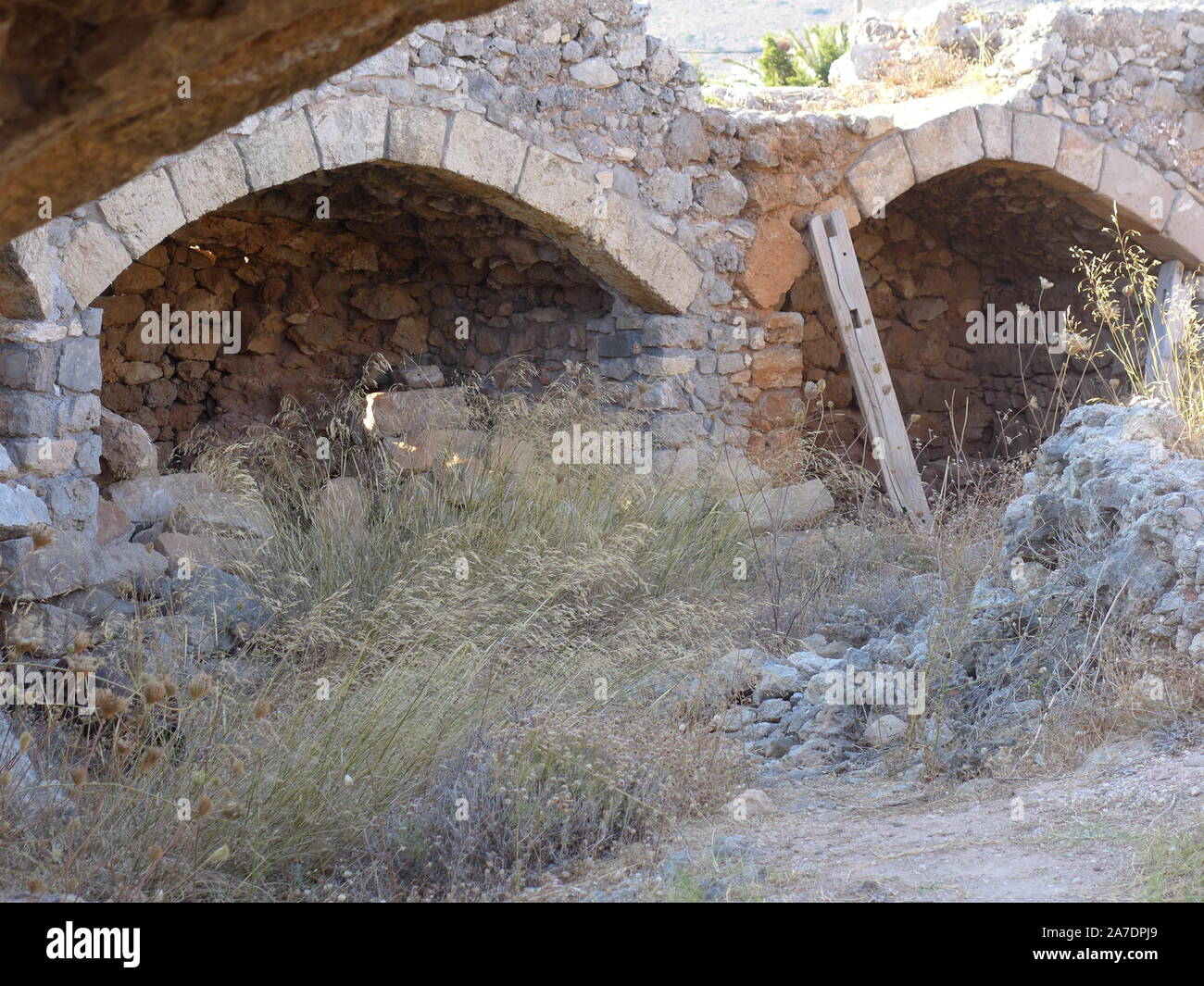 Venetian fort, Kithira, Greece Stock Photo - Alamy