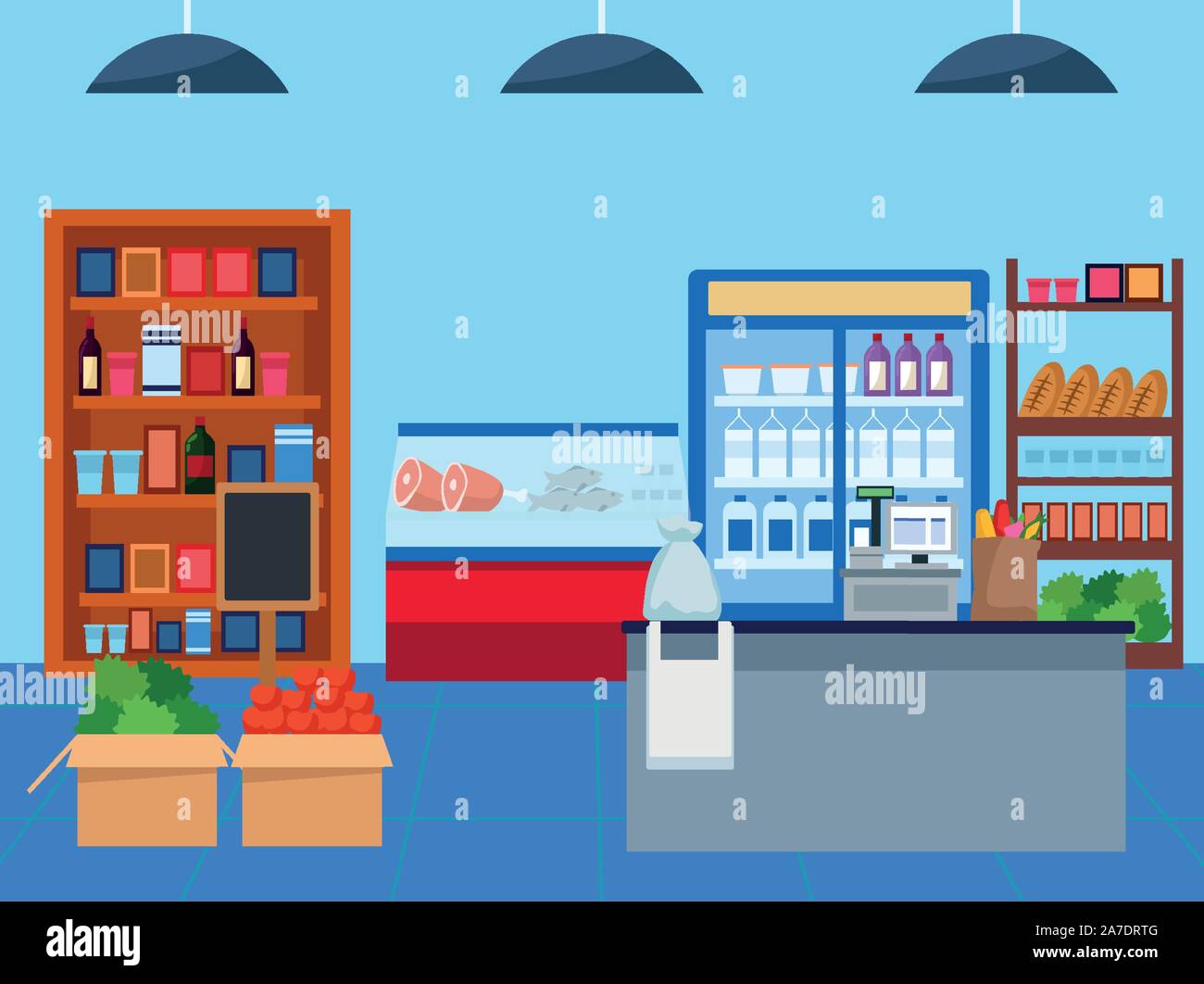 Bread on sale shelf Stock Vector Images - Alamy