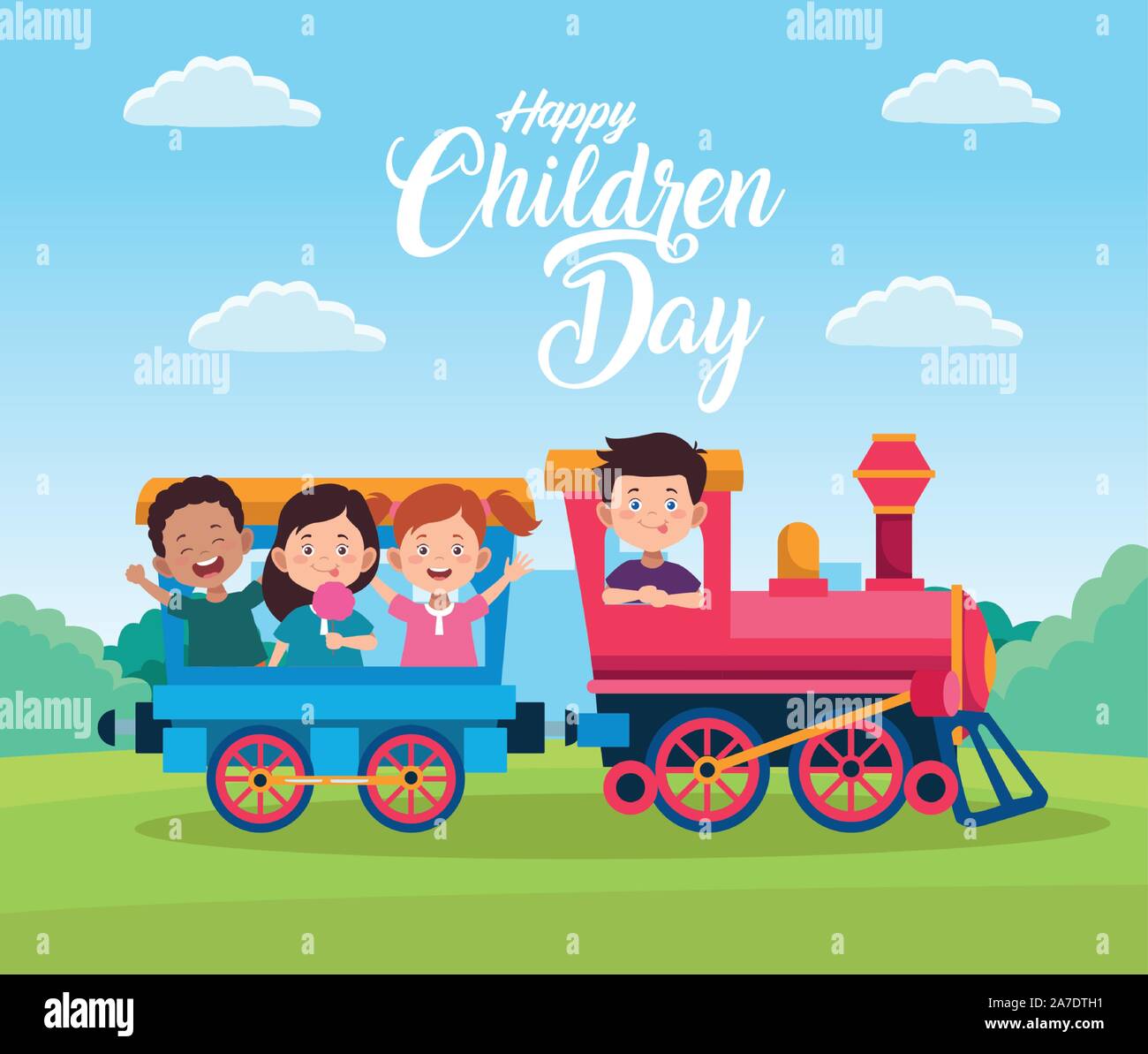 Travel By Train Clipart For Children