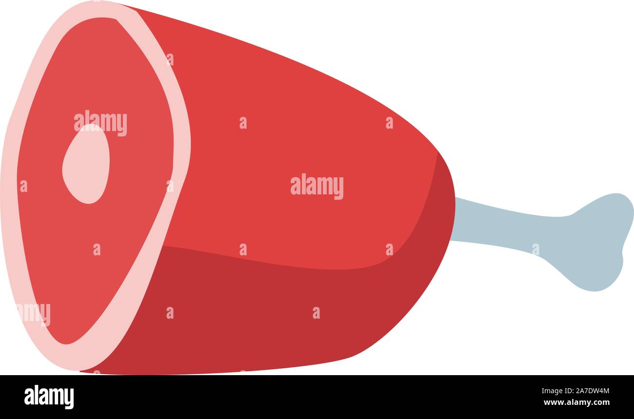 ham leg icon, flat design Stock Vector Image & Art - Alamy